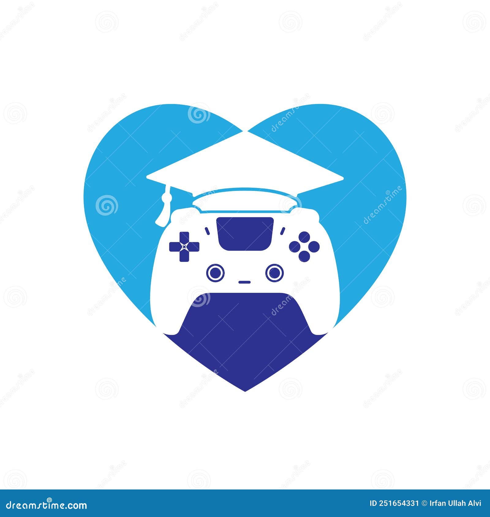 Game Education Vector Logo Design. Stock Vector - Illustration of child ...
