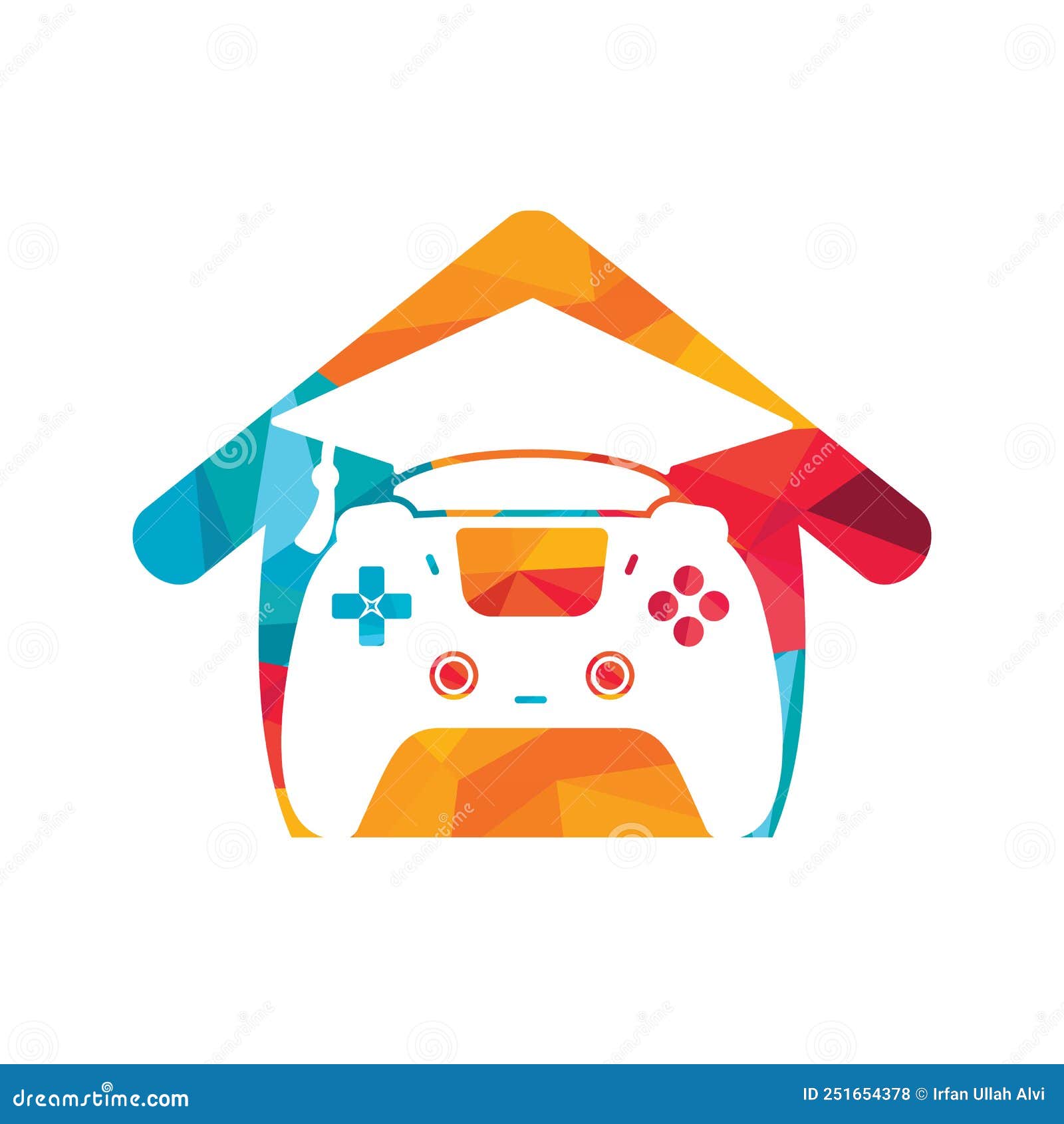 Game Education Vector Logo Design. Stock Vector - Illustration of ...