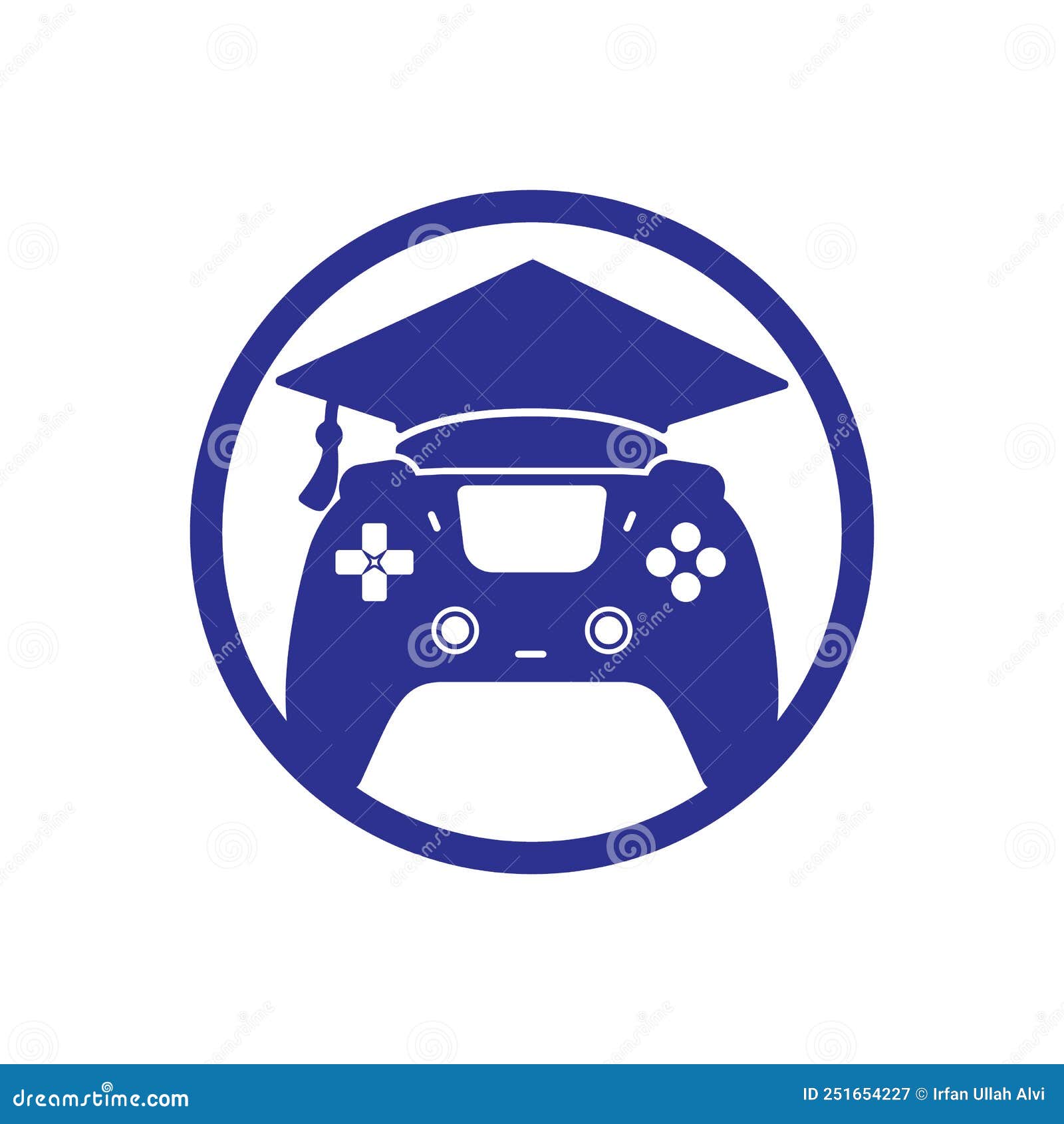 Game Education Vector Logo Design. Stock Vector - Illustration of ...