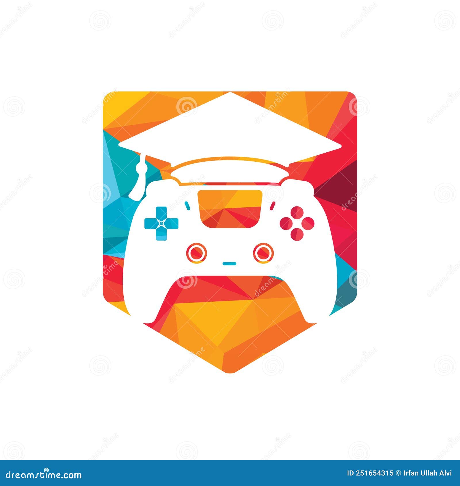 Game Education Vector Logo Design. Stock Vector - Illustration of ...