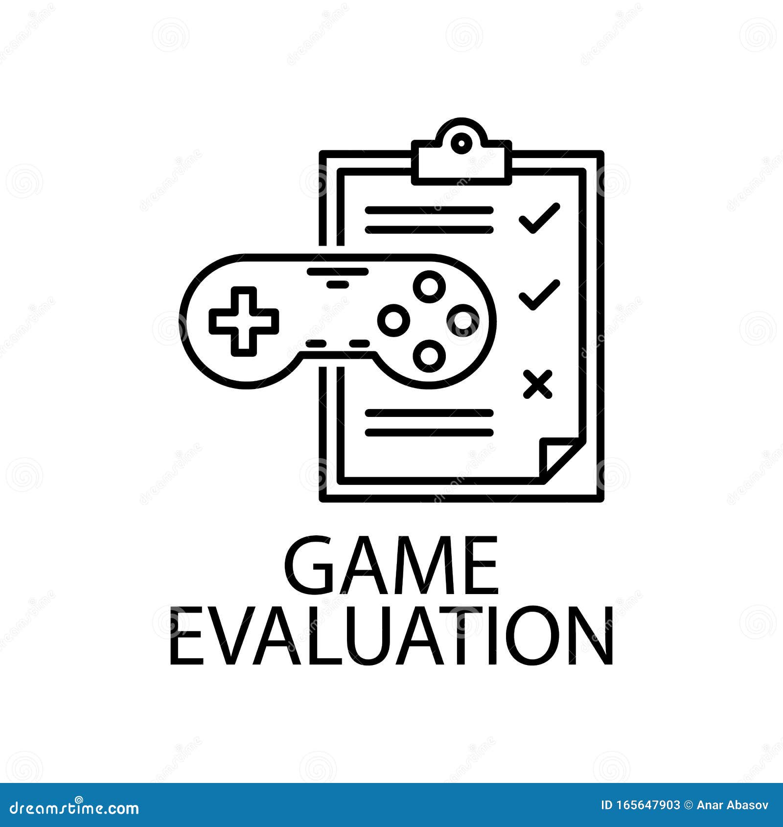 Game Evaluation Icon. Simple Element From Game Development Collection ...