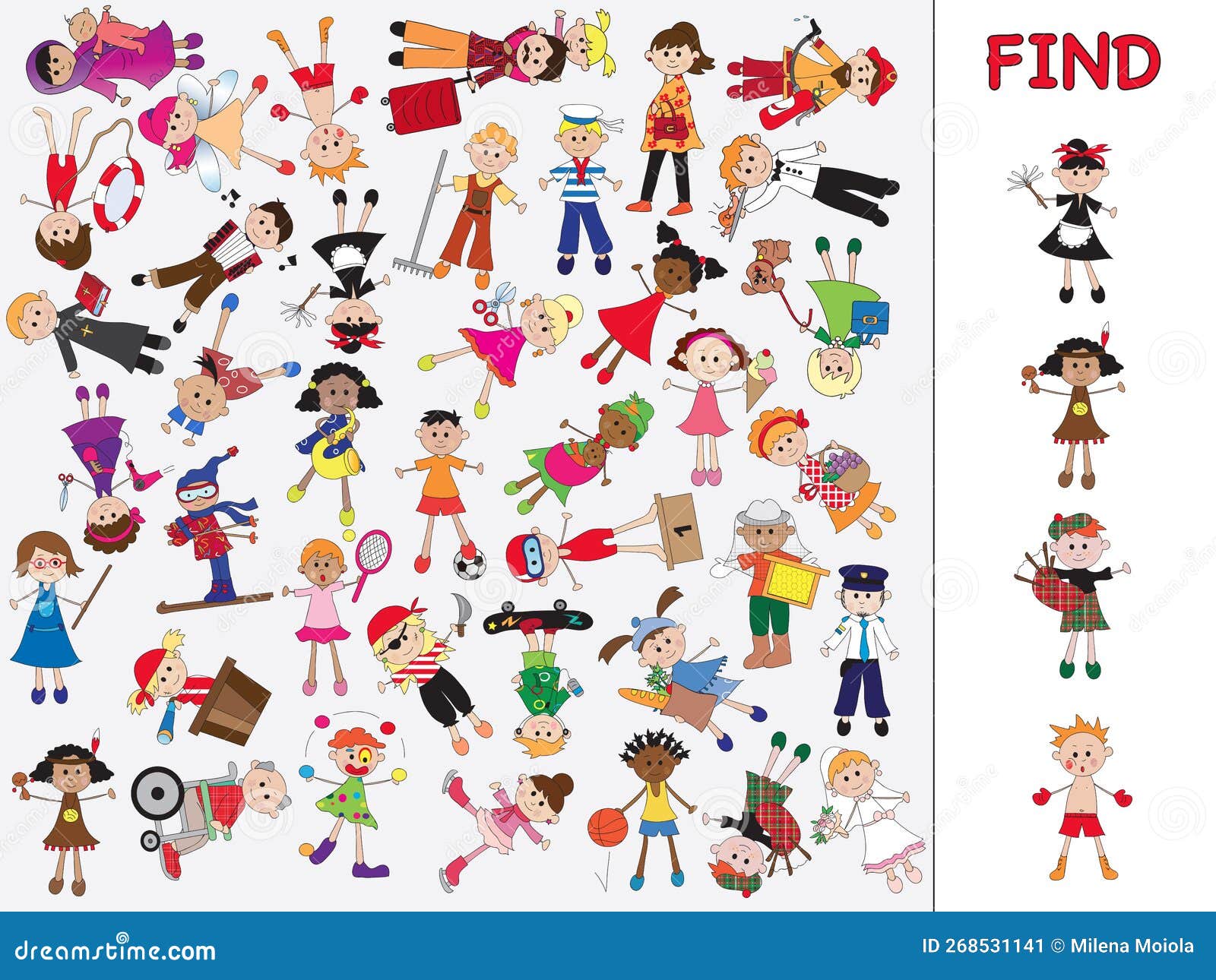 Game find for children stock illustration. Illustration of woman ...