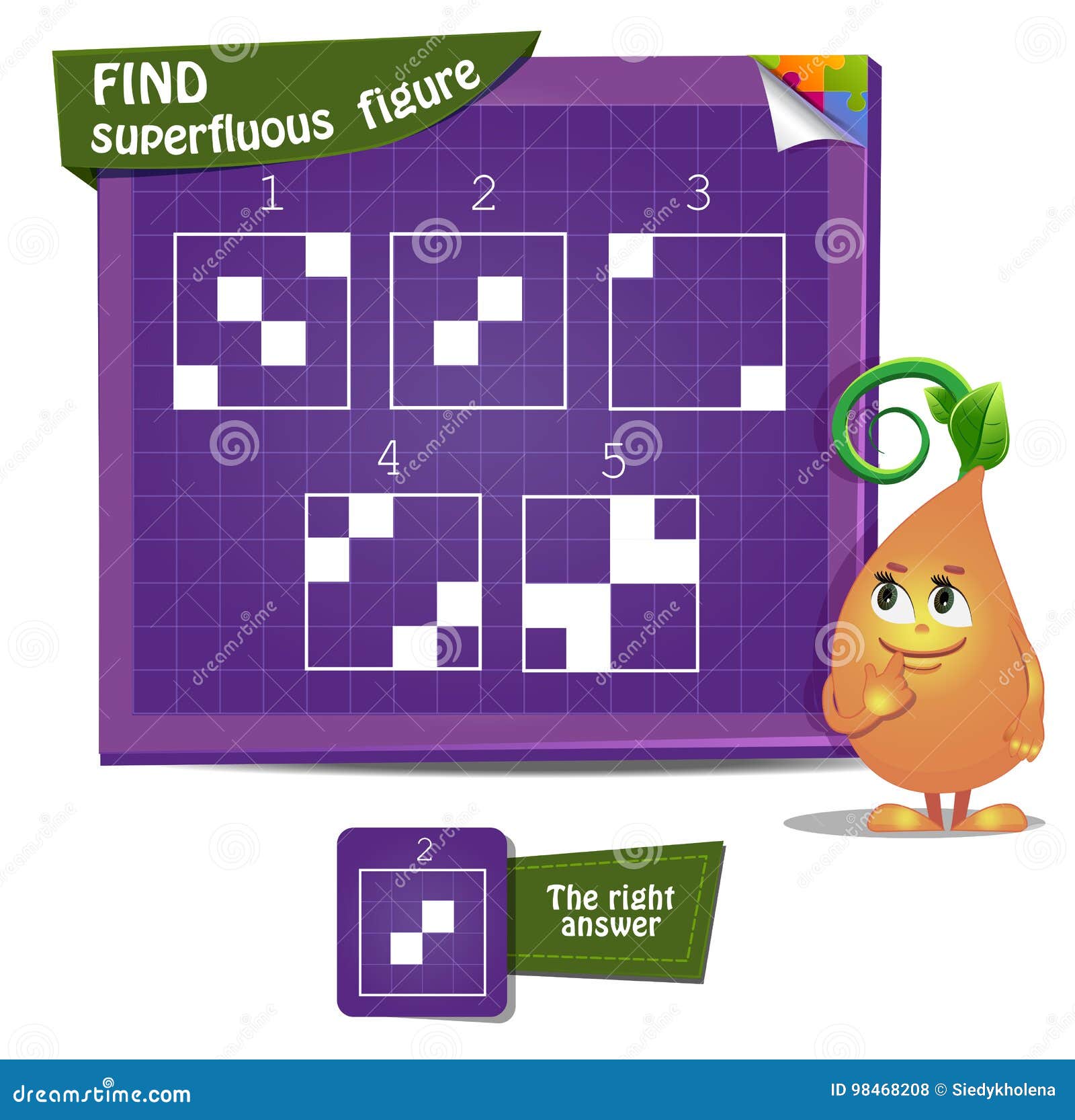 Game Find Superfluous Figure Stock Illustration - Illustration of ...