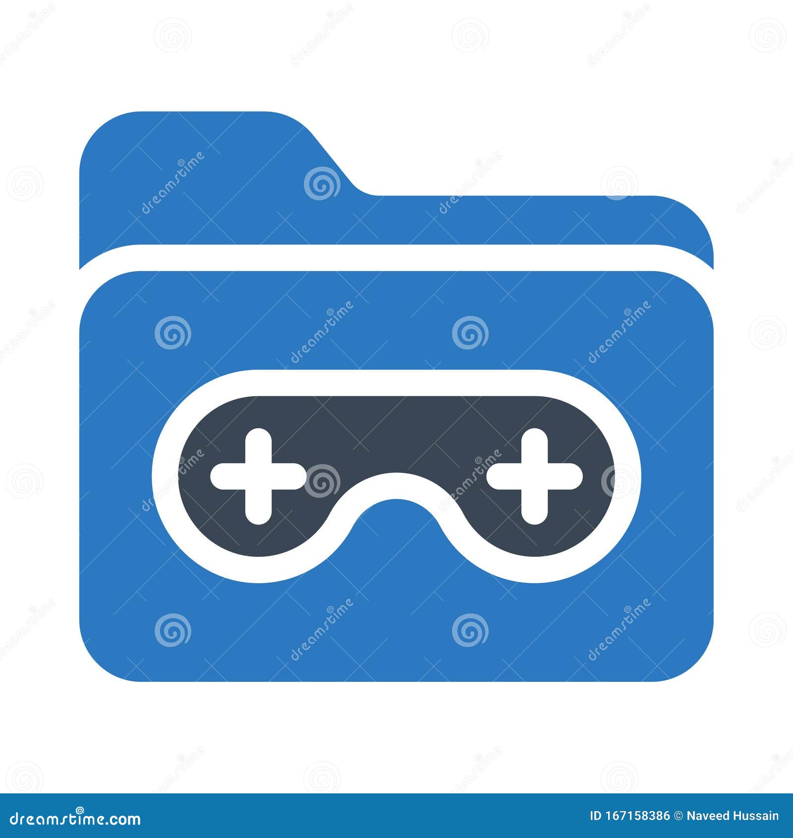 Game Folder Vector Glyph Color Icon Stock Illustration - Illustration ...