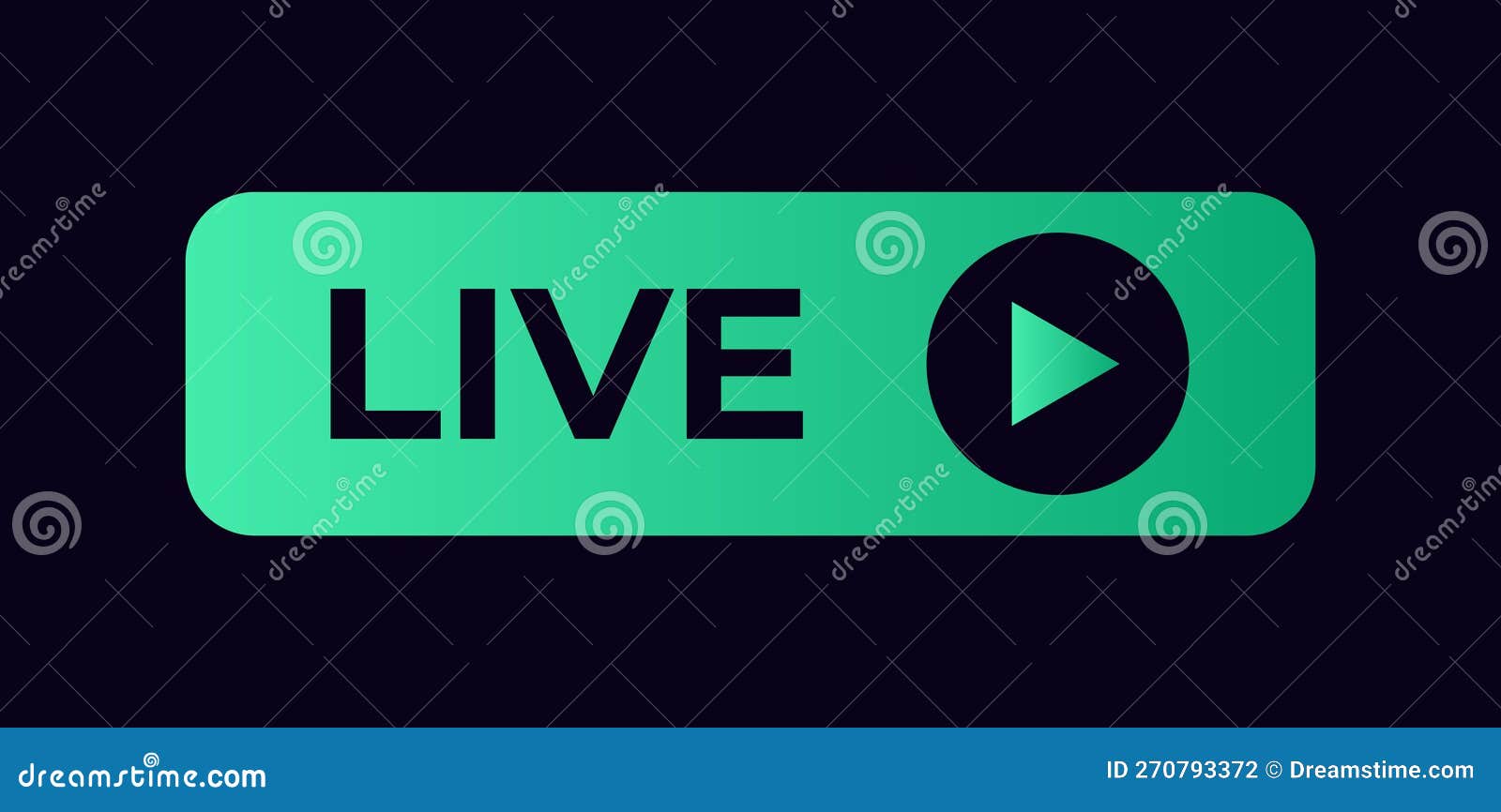 Futuristic Live Gaming Overlay Template Design With Blue Color On A ...