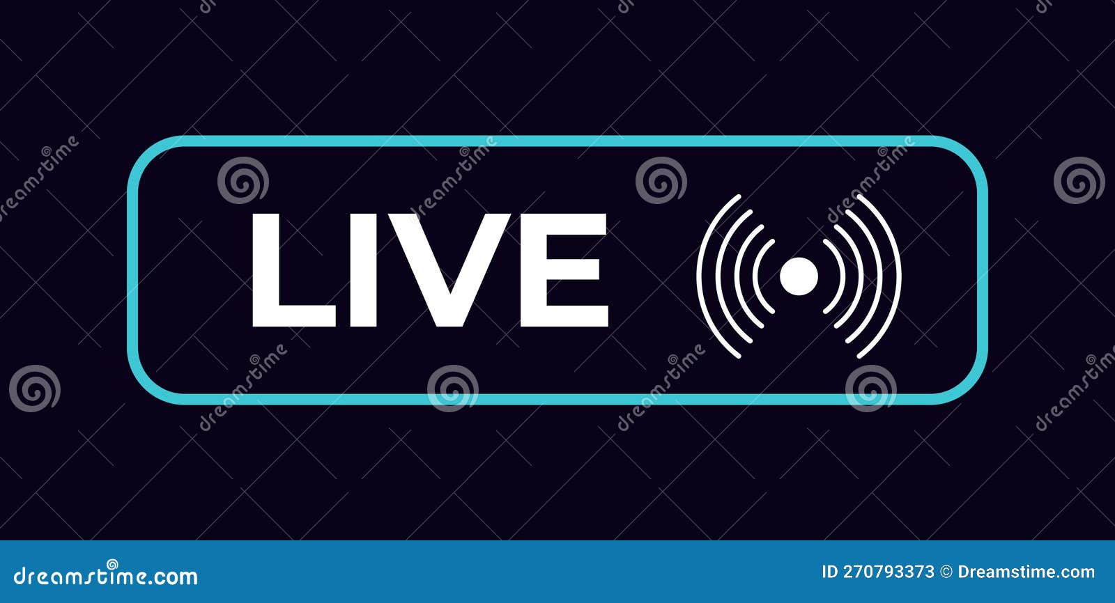 Futuristic Live Gaming Overlay Template Design With Blue Color On A ...