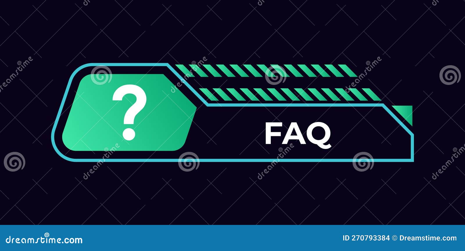 Game Frame. Stream Overlay Banner with Button UI Template. Futuristic ...