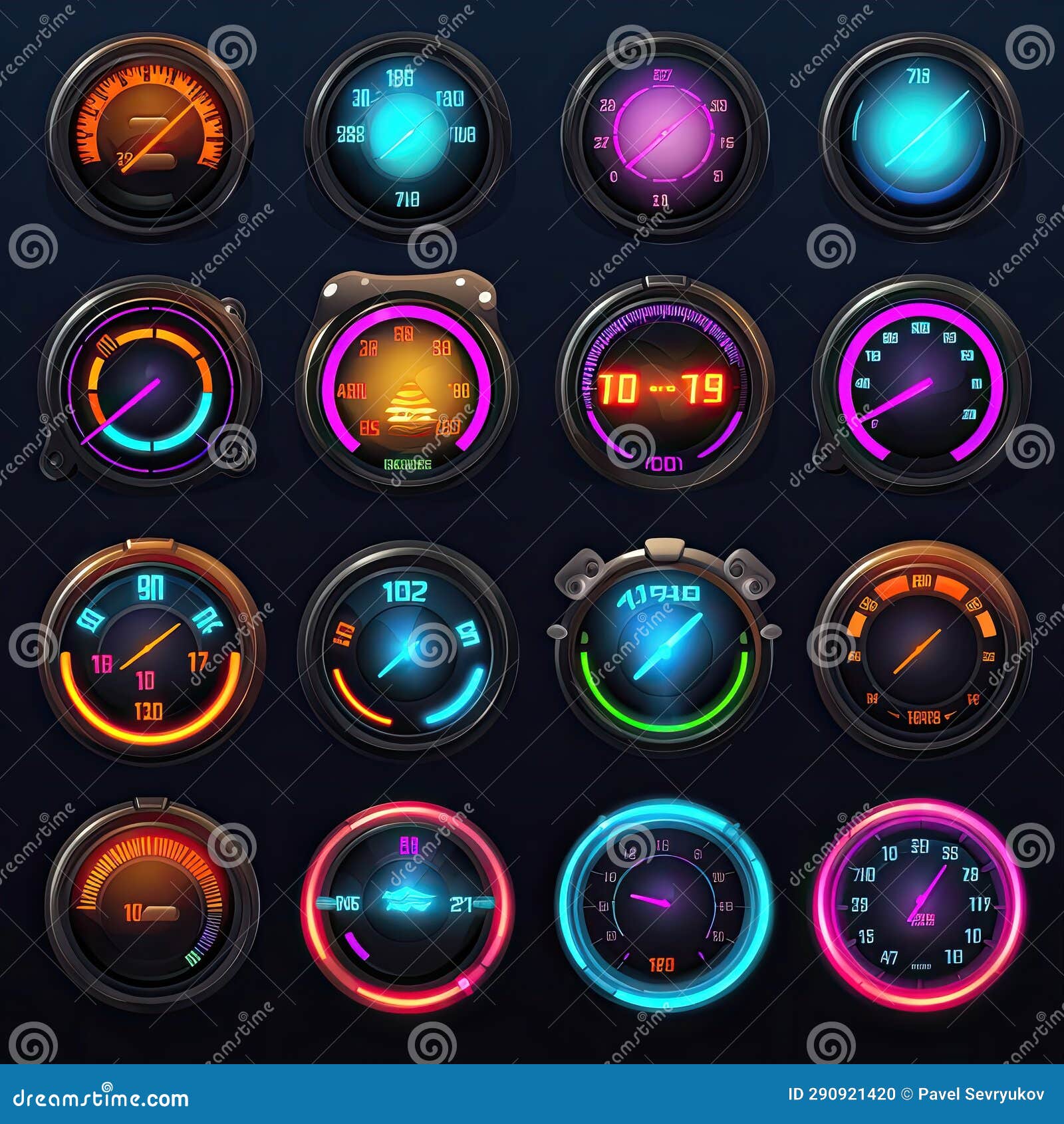 Game Games Speedometer Ai Generated Stock Photo - Image of display ...