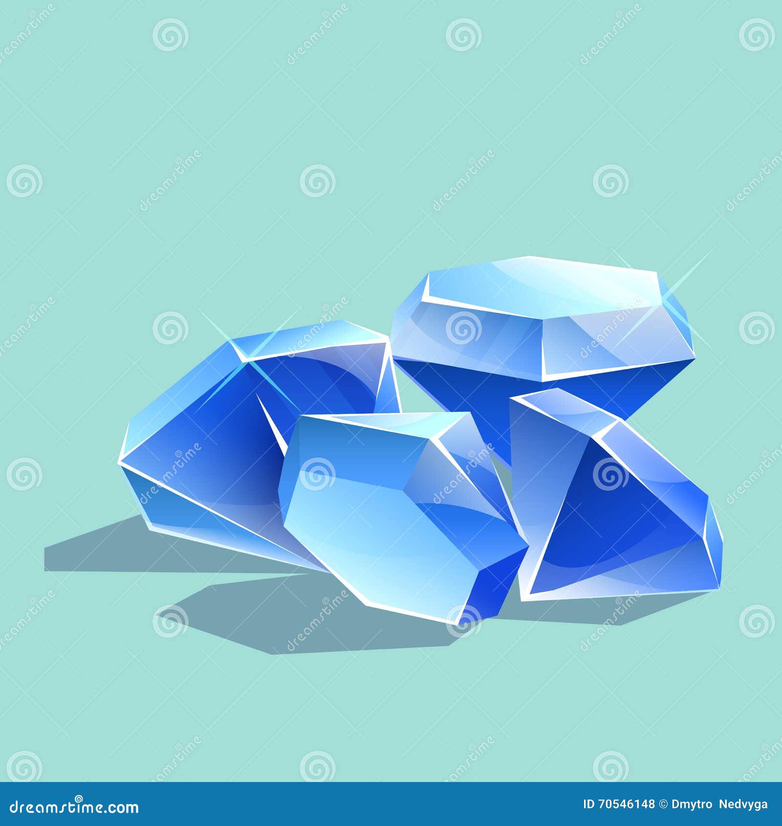 Game Gems. Vector Illustration. Stock Vector - Illustration of cartoon ...