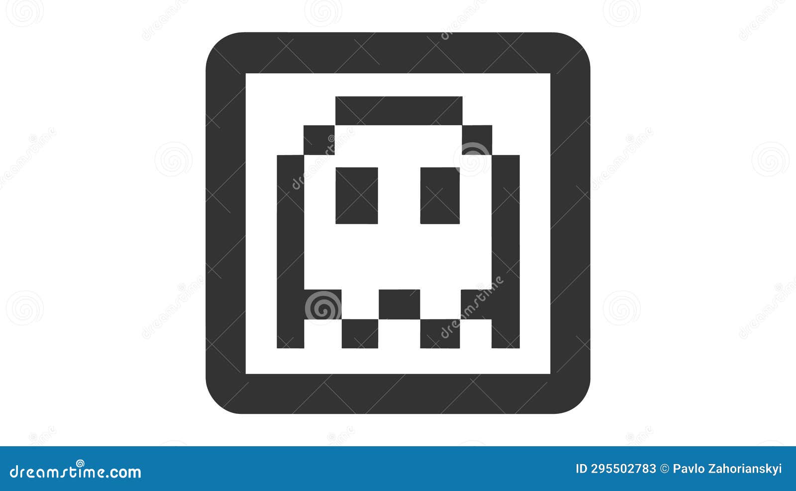 Game Ghost Icon. Vector Illustration on White Background Stock Vector ...