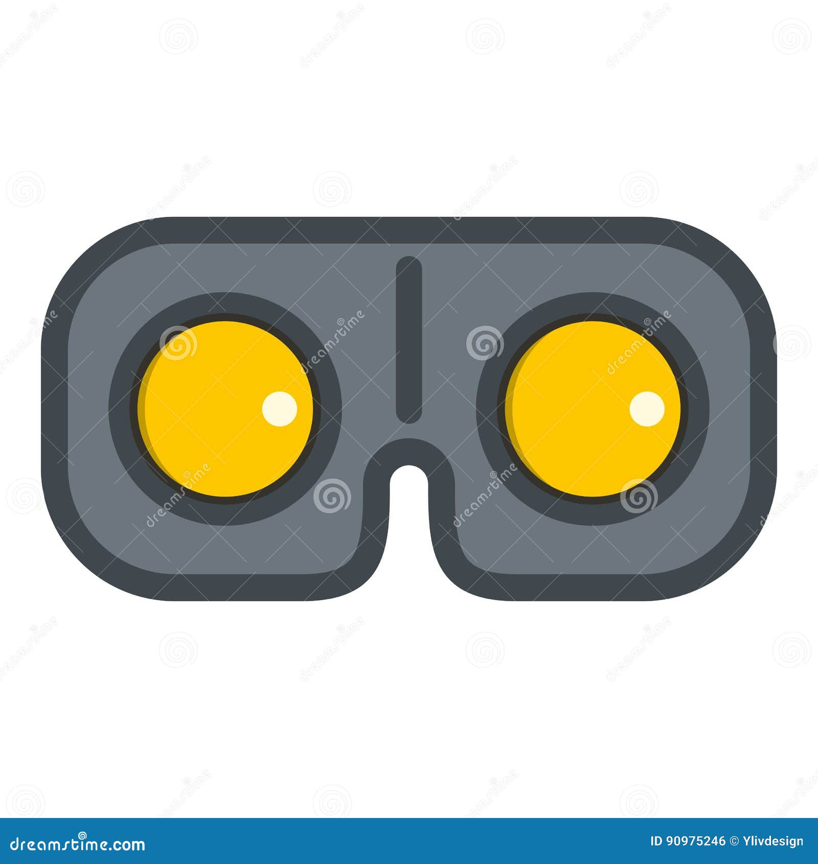 Game glasses icon isolated stock vector. Illustration of icon - 90975246