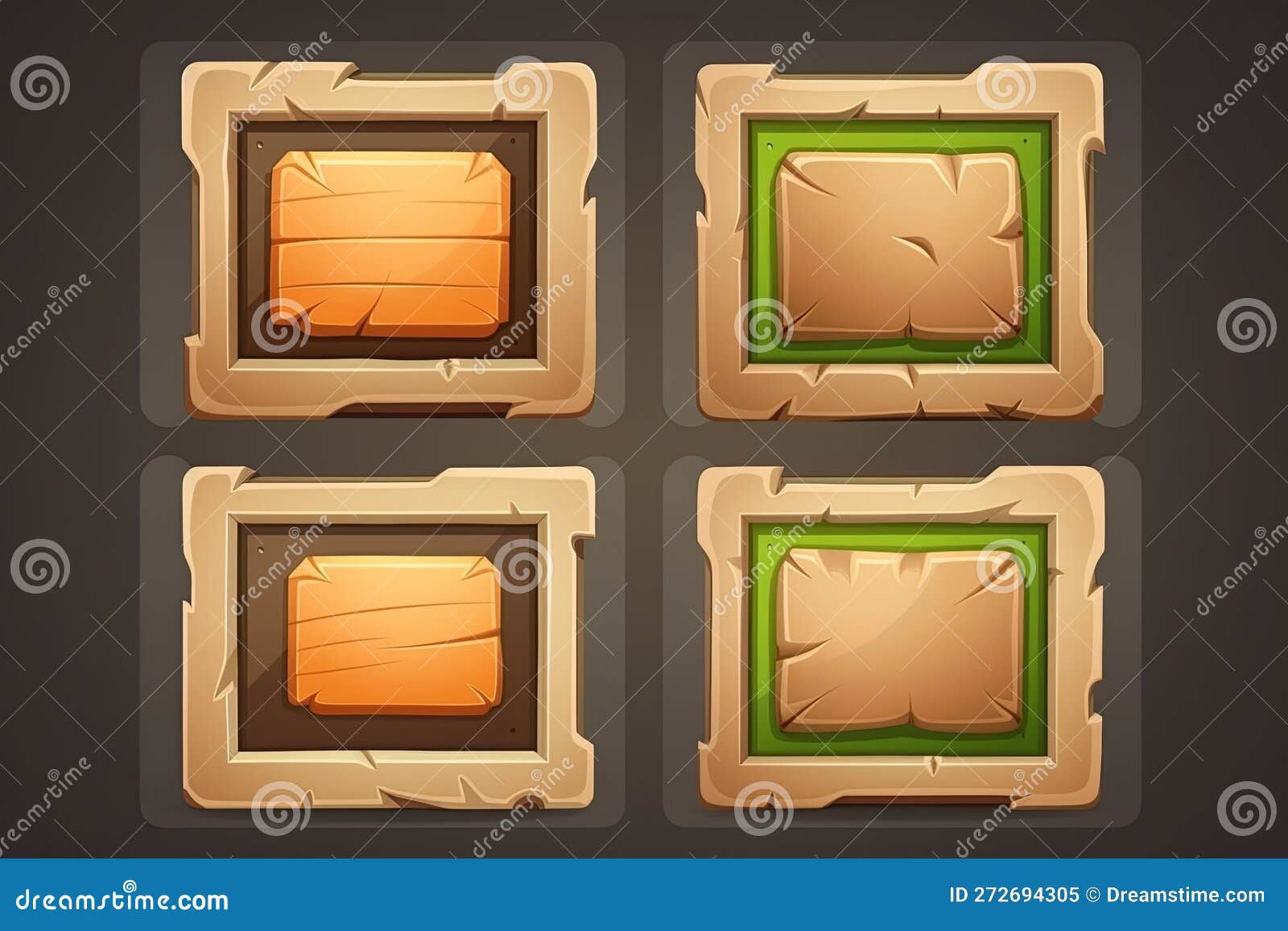 Wooden Banners, Sign Boards For Text With Texture Of Hevea, Birch ...