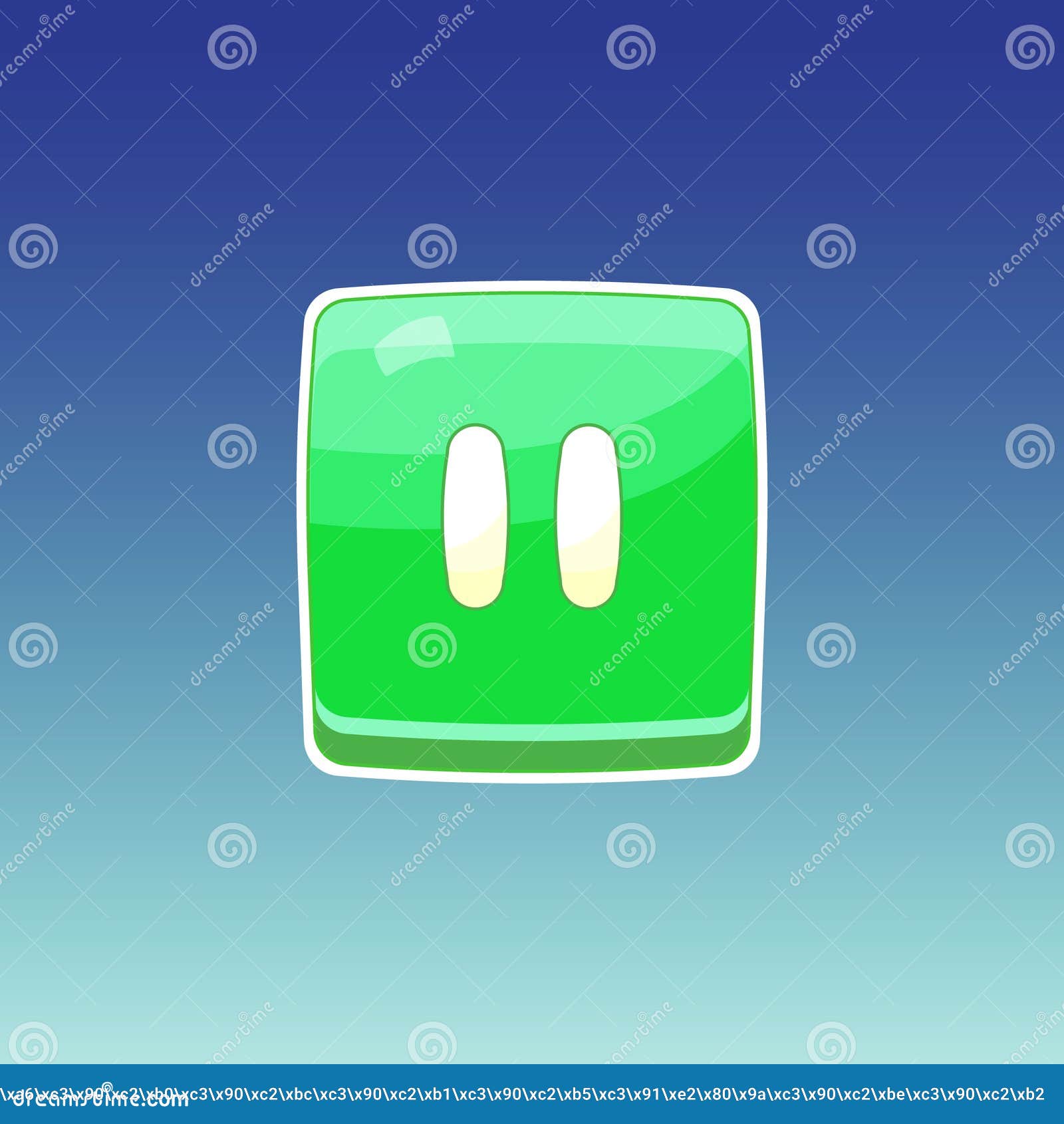 Game green button stock vector. Illustration of business - 84200096