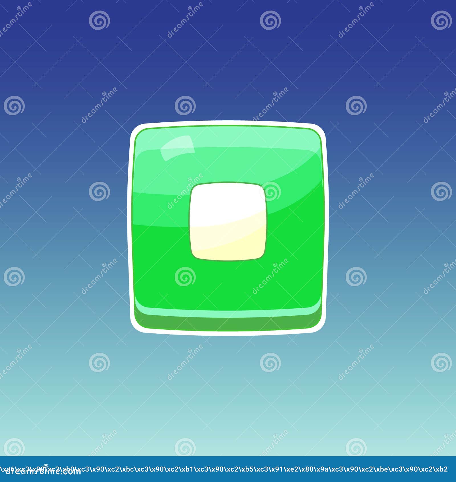 Game green button stock vector. Illustration of button - 84200117