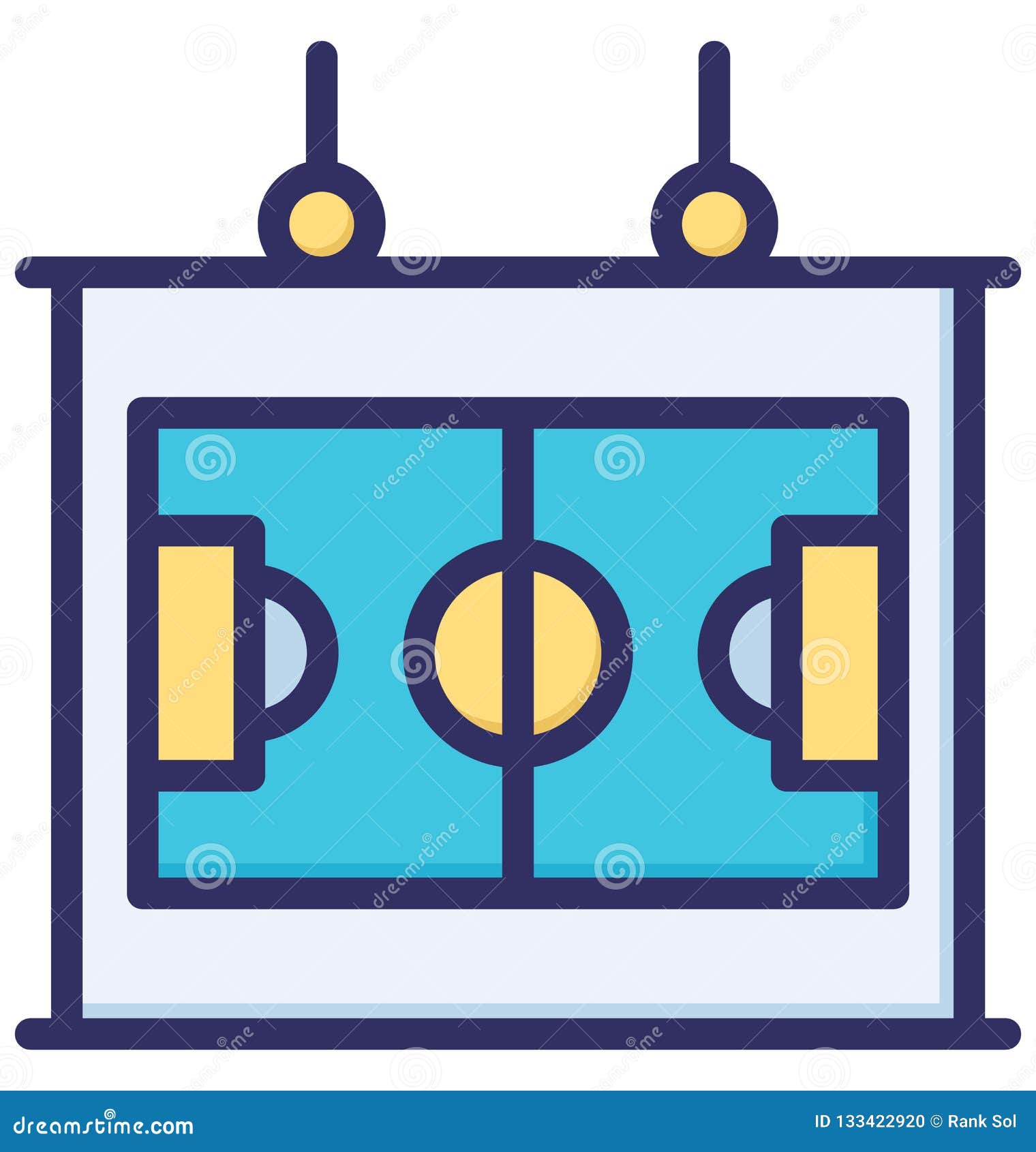 Game, Ground Isolated Vector Icon that Can Be Easily Modified or Edited ...