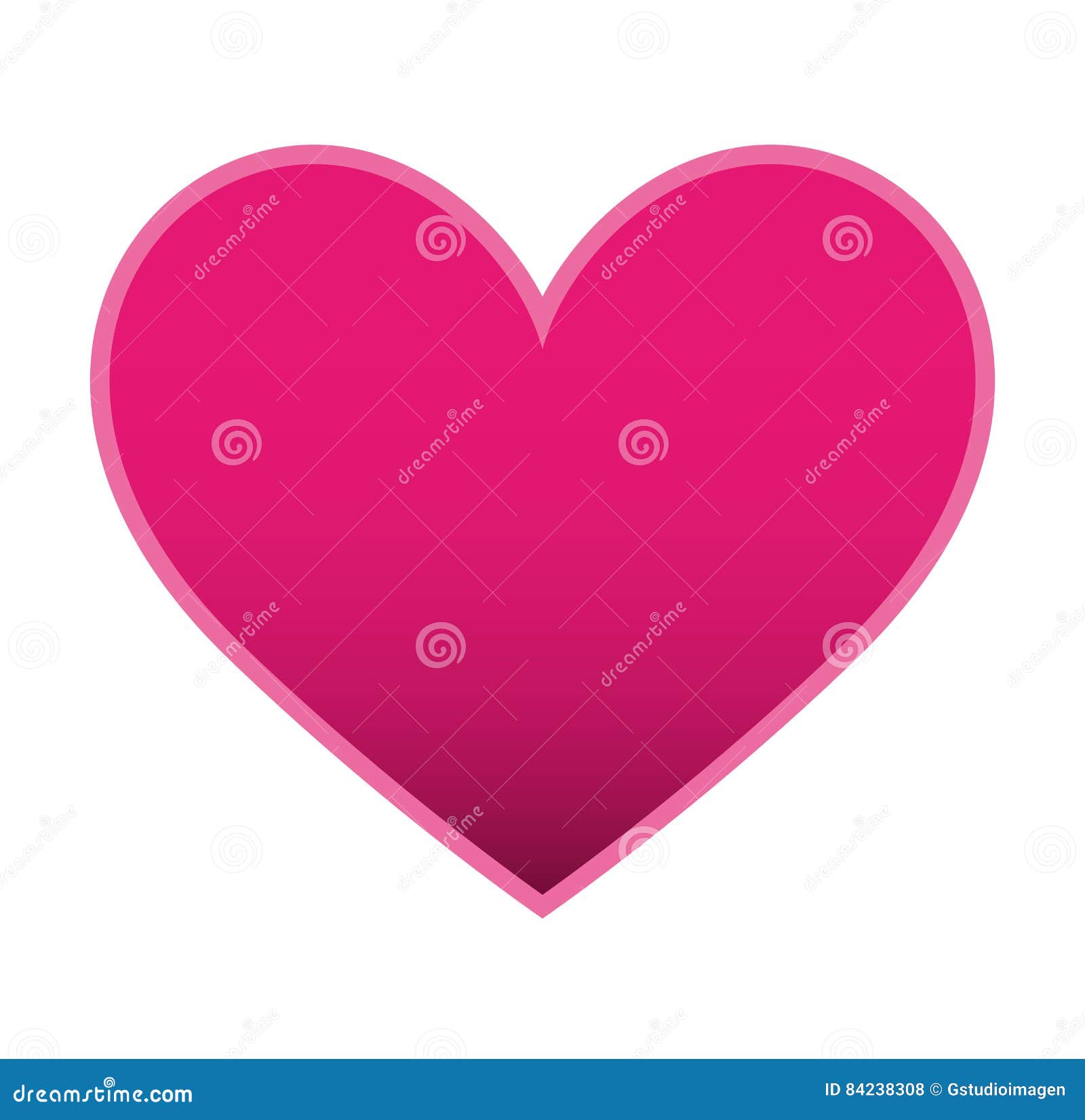 Game heart isolated icon stock illustration. Illustration of modern ...