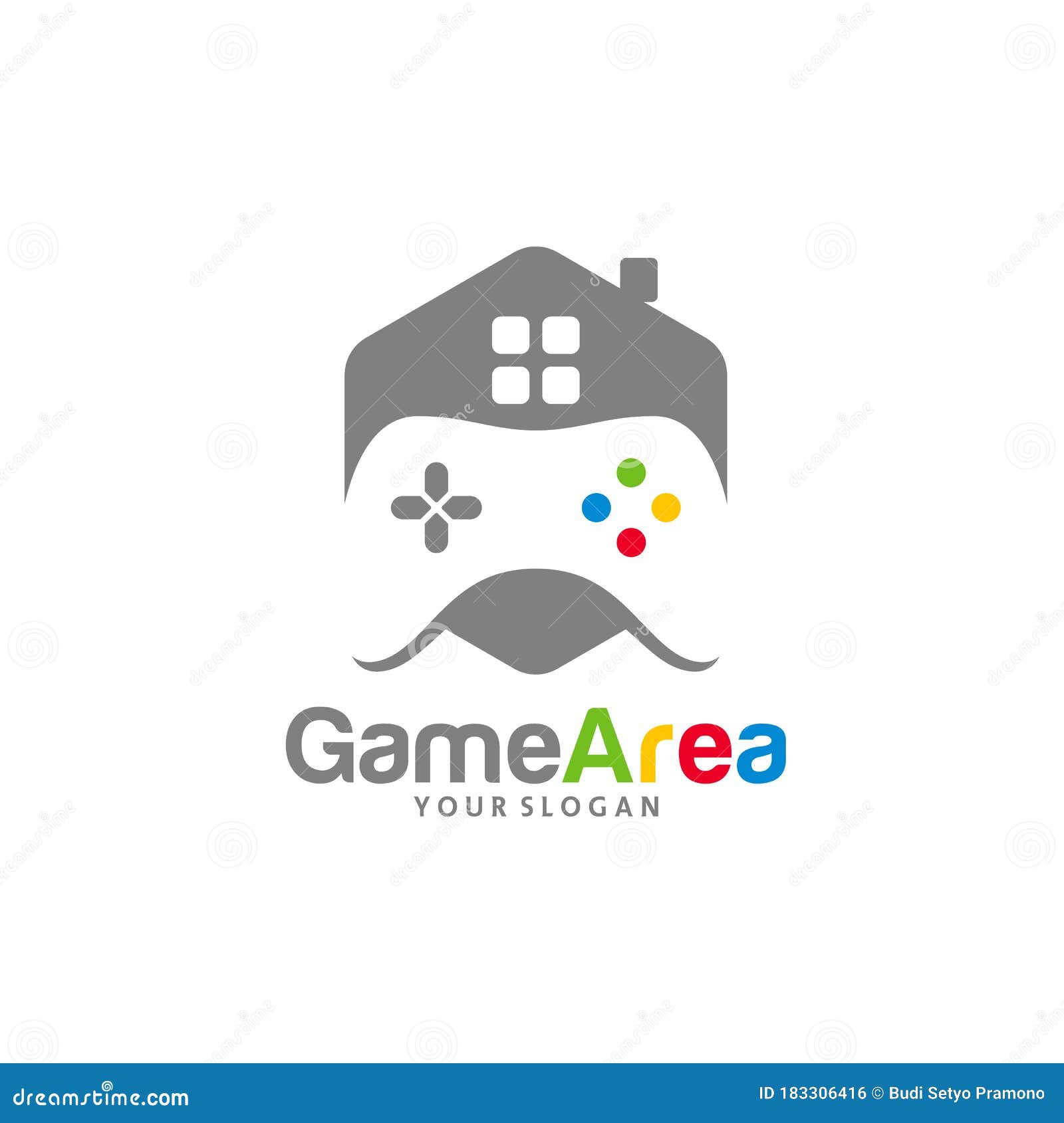 Game House Logo Vector Template, Creative Home Game Logo Design ...