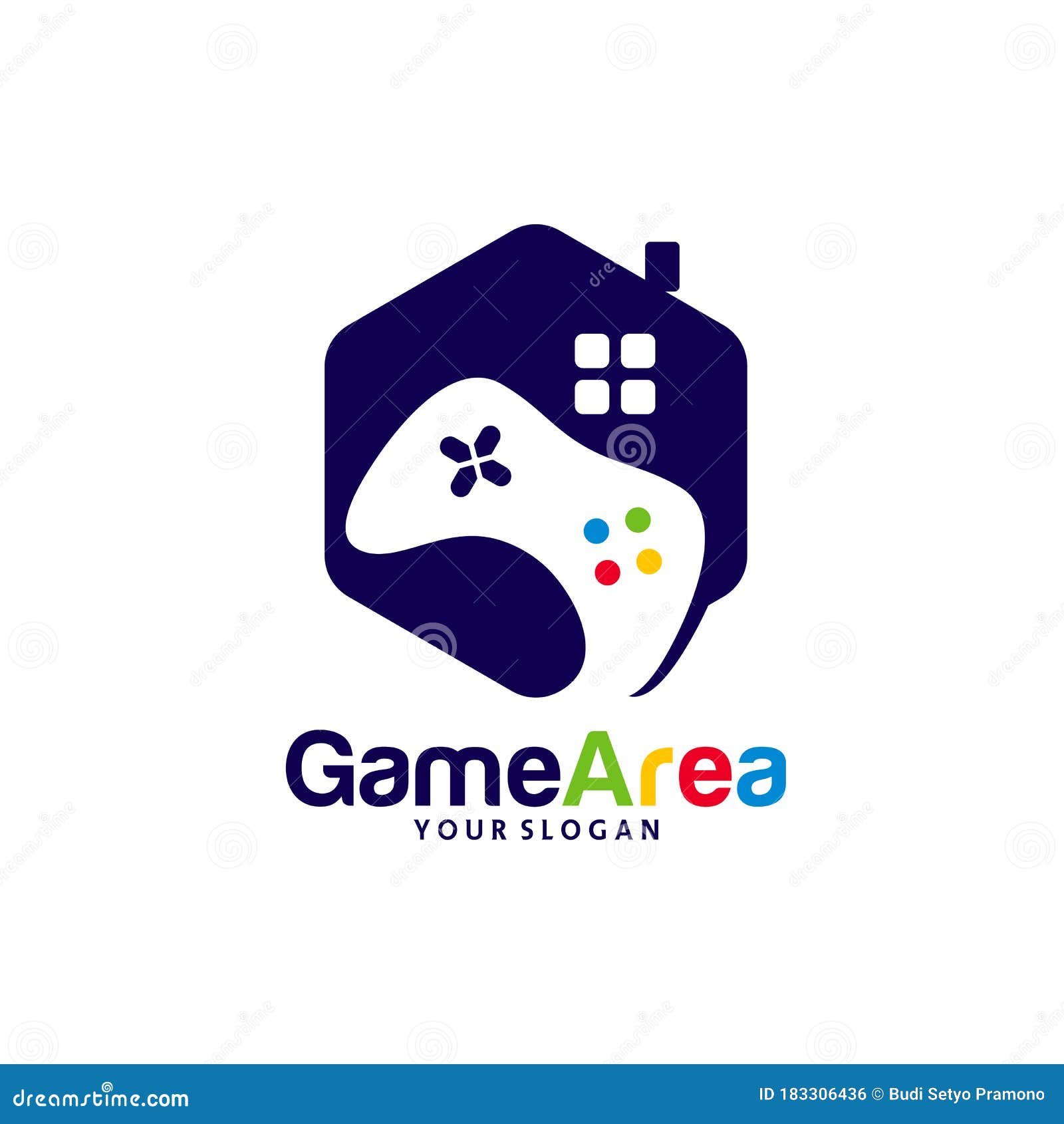 Game House Logo Vector Template, Creative Home Game Logo Design ...
