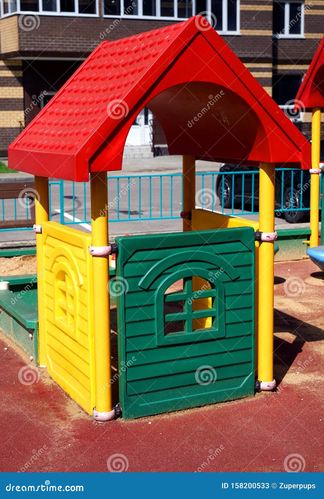 Game house on playground stock image. Image of playground - 158200533