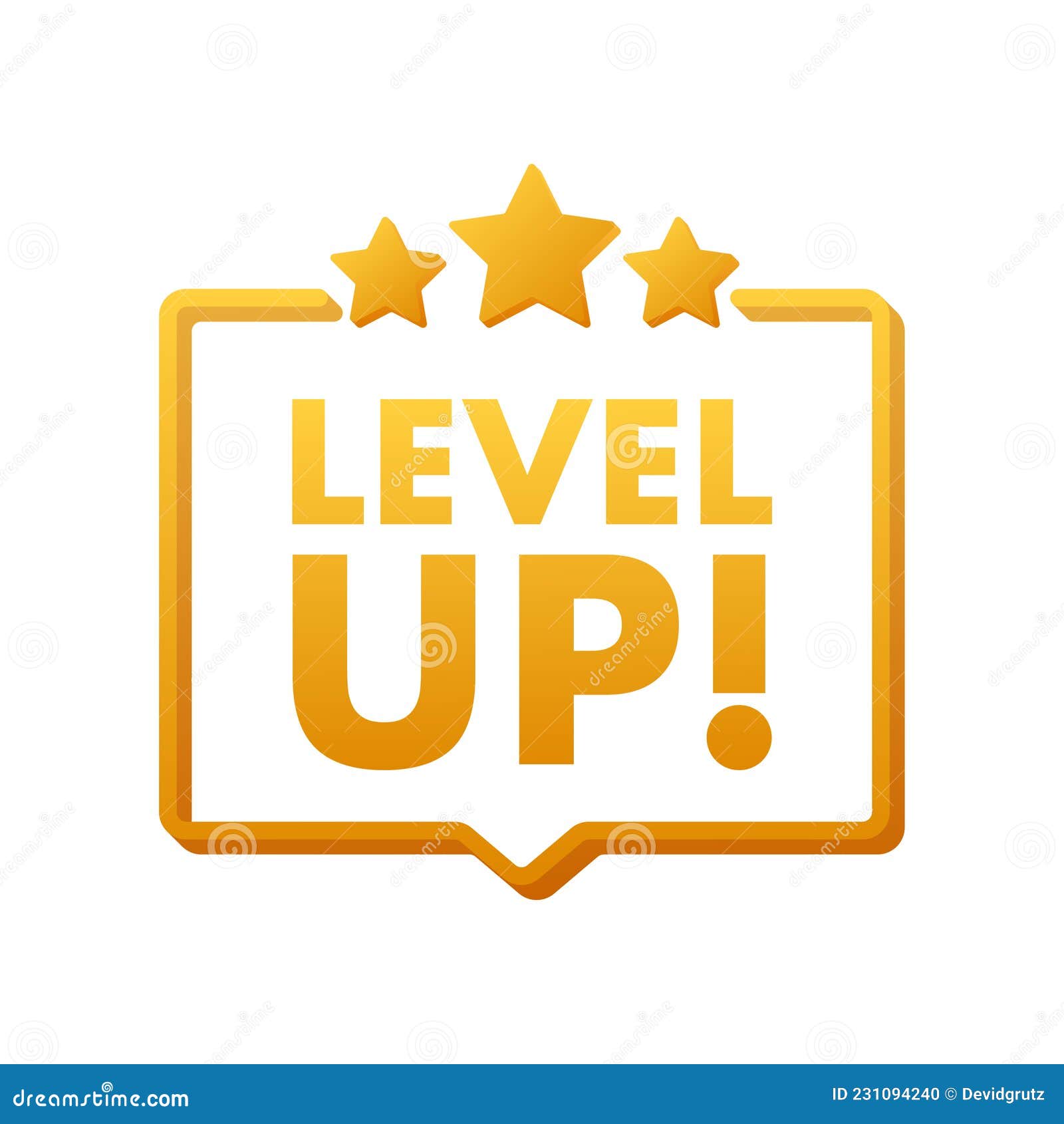Game Icon Bonus. Level Up Icon, New Level Logo. Vector Illustration ...