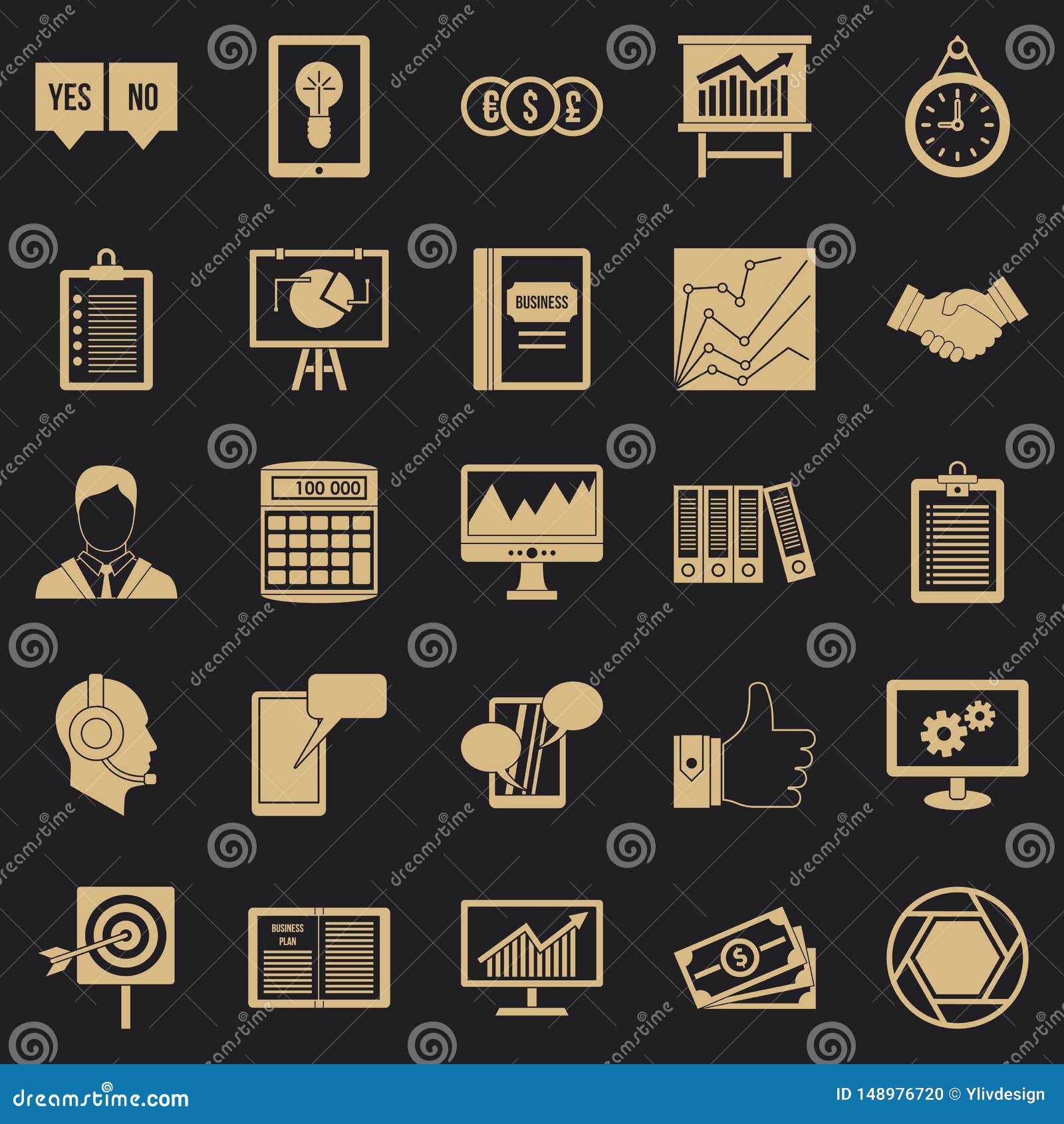 Game Industry Icons Set, Simple Style Stock Vector - Illustration of ...