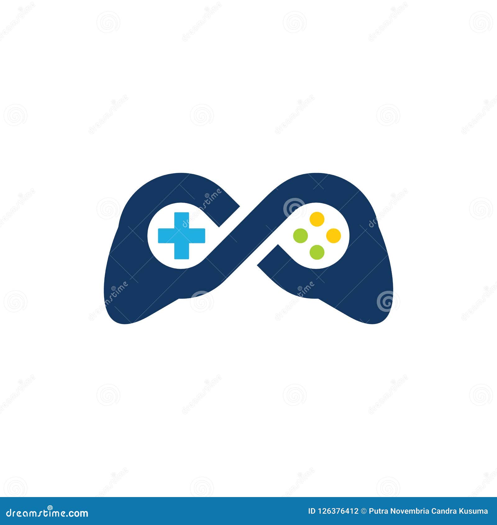 Game Infinity Head Logo Icon Design Stock Vector - Illustration of ...