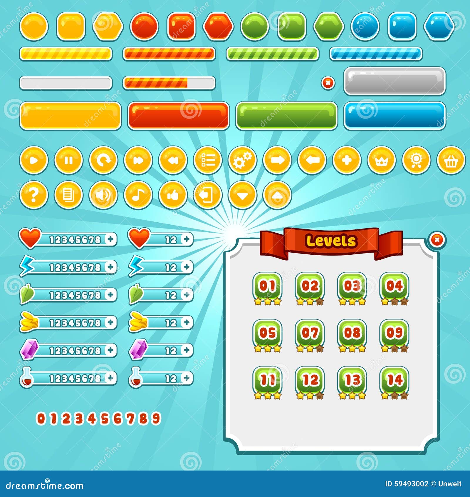 HUD Interface Elements Set, Circles, Loading, Frames For Web ... HUD Interface Elements Set, Circles, Loading, Frames For Web ...