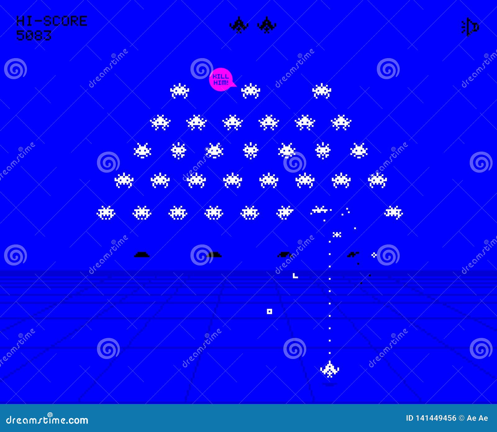 Pixel Art Invaders Silhouette. Space Invader Monster Game, Pixels ...