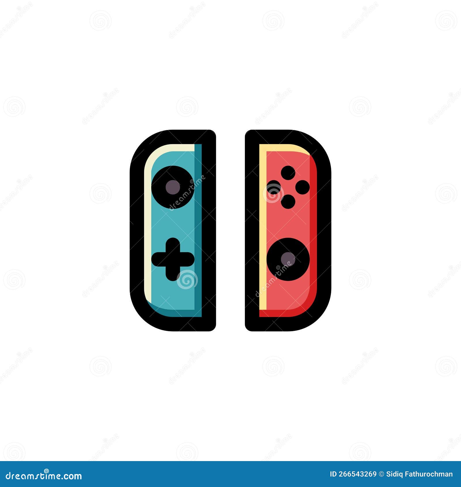 Game joystick Icon stock vector. Illustration of joypad - 266543269