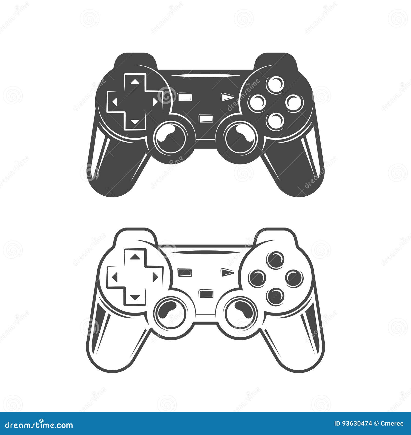 Game joystick illustration stock vector. Illustration of joysticks ...