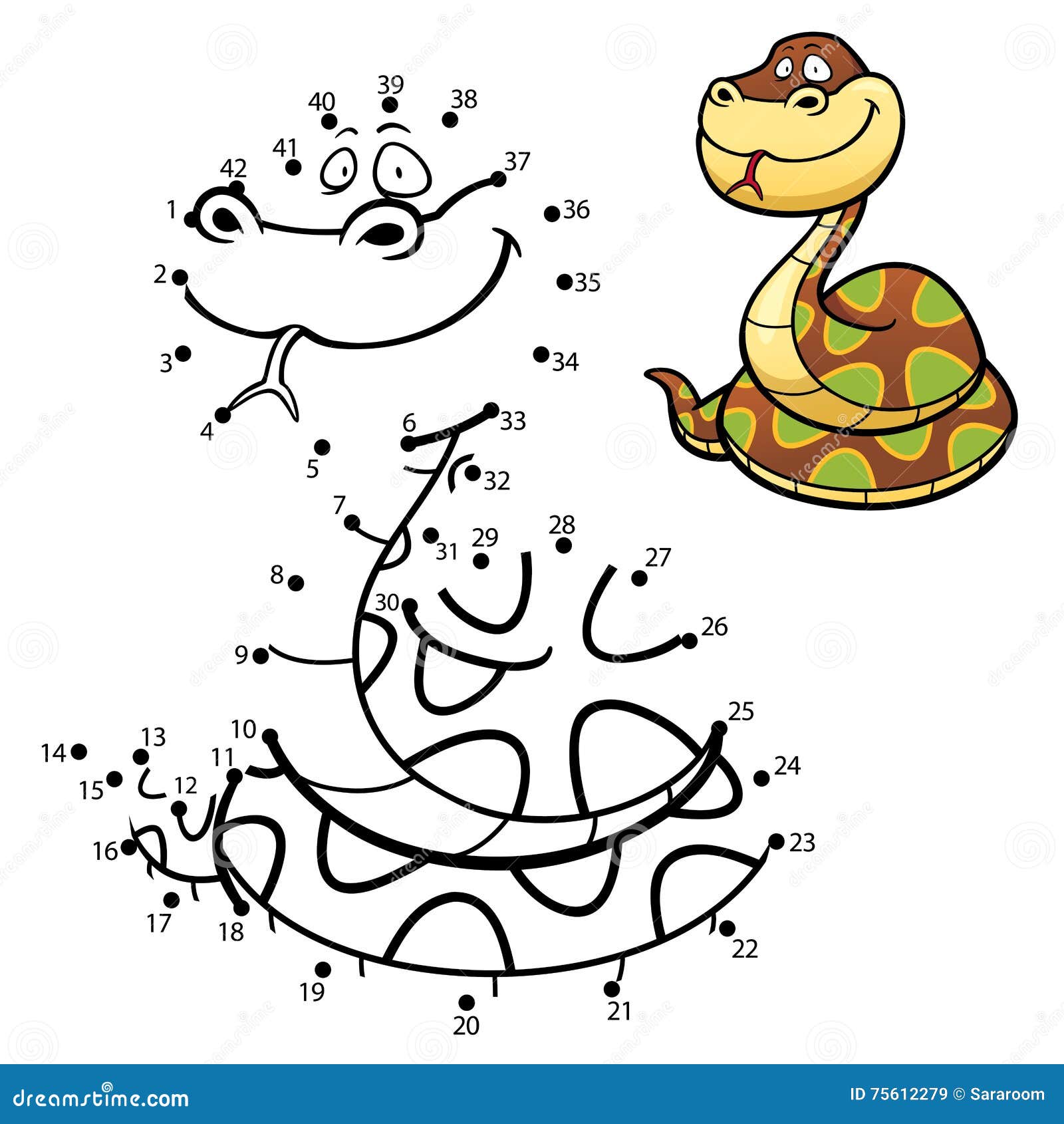 Game for Kids stock vector. Illustration of number, cheerful - 75612279