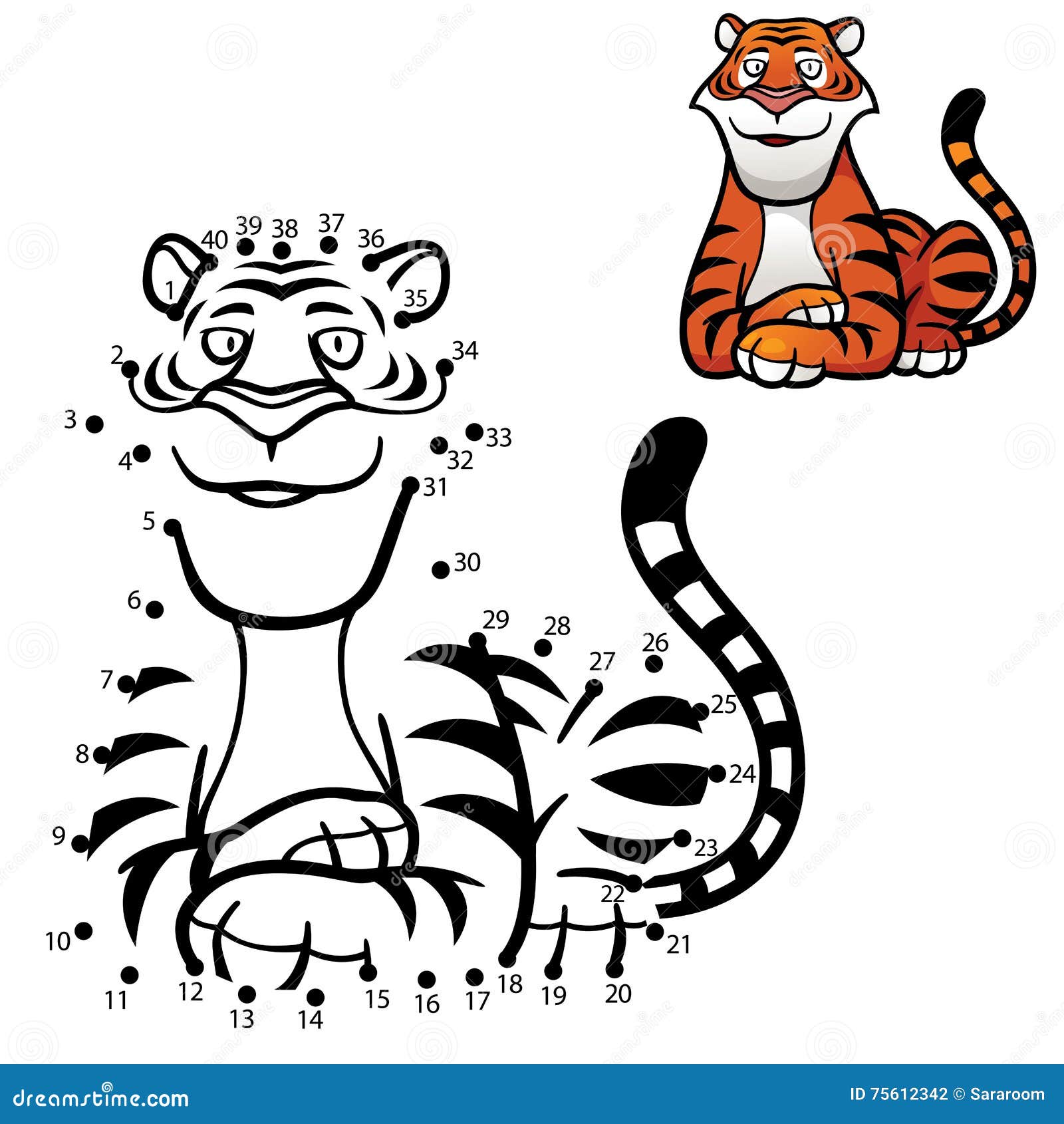 Game for Kids stock vector. Illustration of line, cartoon - 75612342