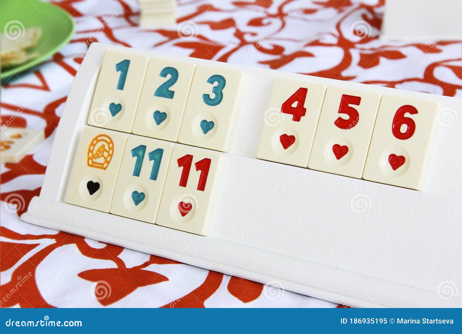 Game Knuckles, Stones for Traditional Turkish Game Okey Stock Image ...