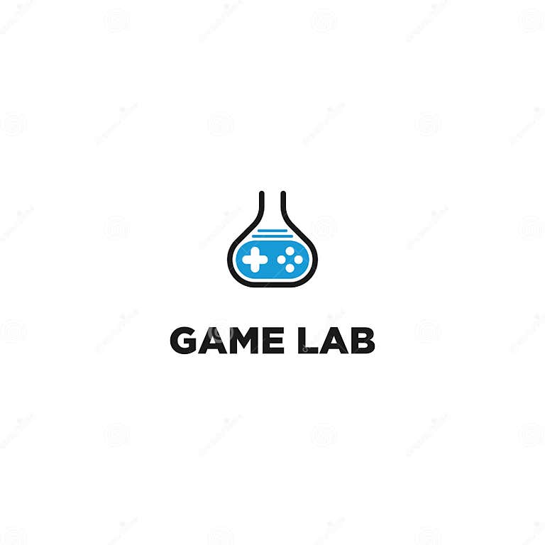 Game Lab Logo Template Vector Stock Vector - Illustration of simple ...