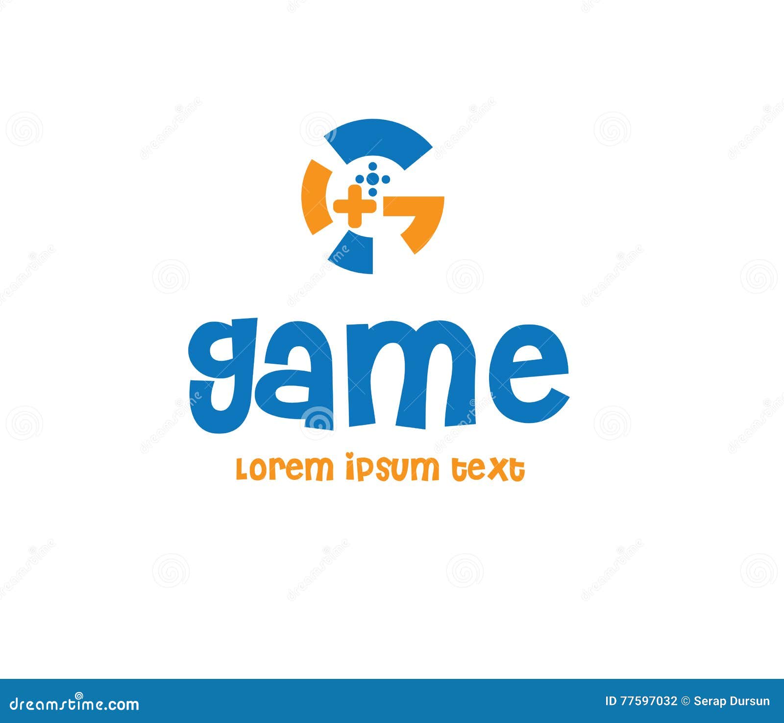Game Logo Design Concept stock vector. Illustration of company - 77597032