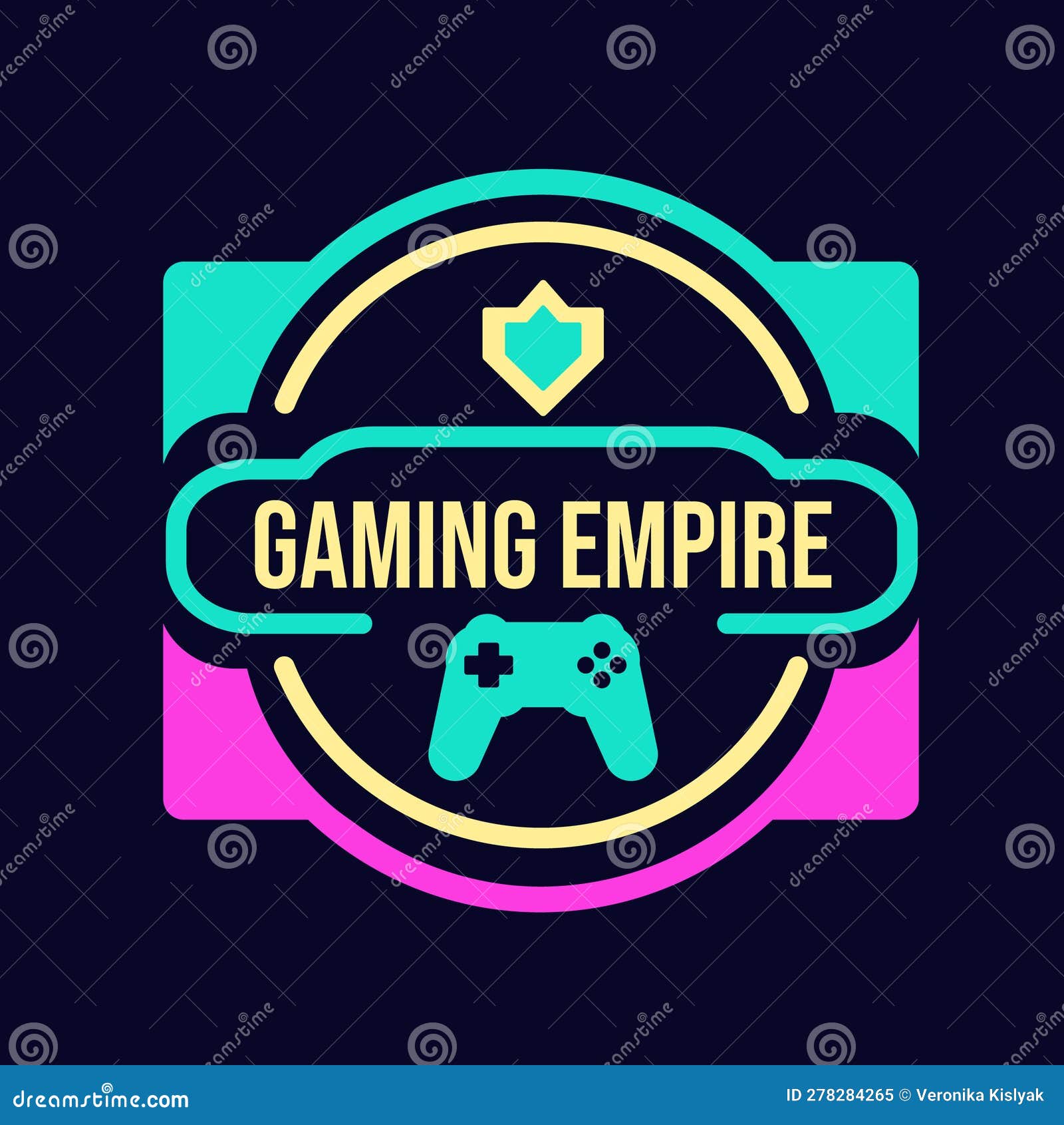 Game Logo Design. Video Game Emblems Set Stock Vector - Illustration of ...