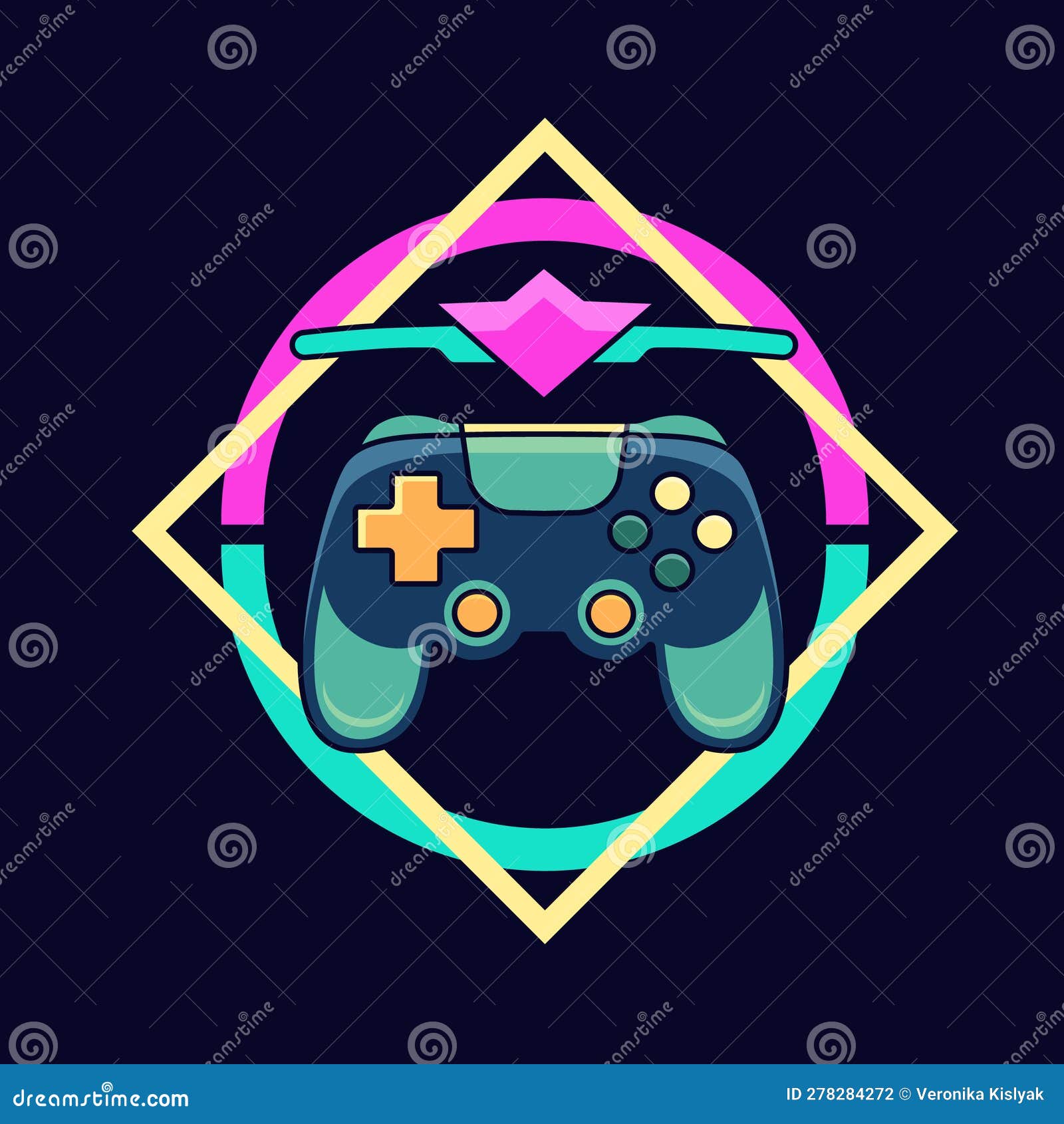 Game Logo Design. Video Game Emblems Set Stock Vector - Illustration of ...