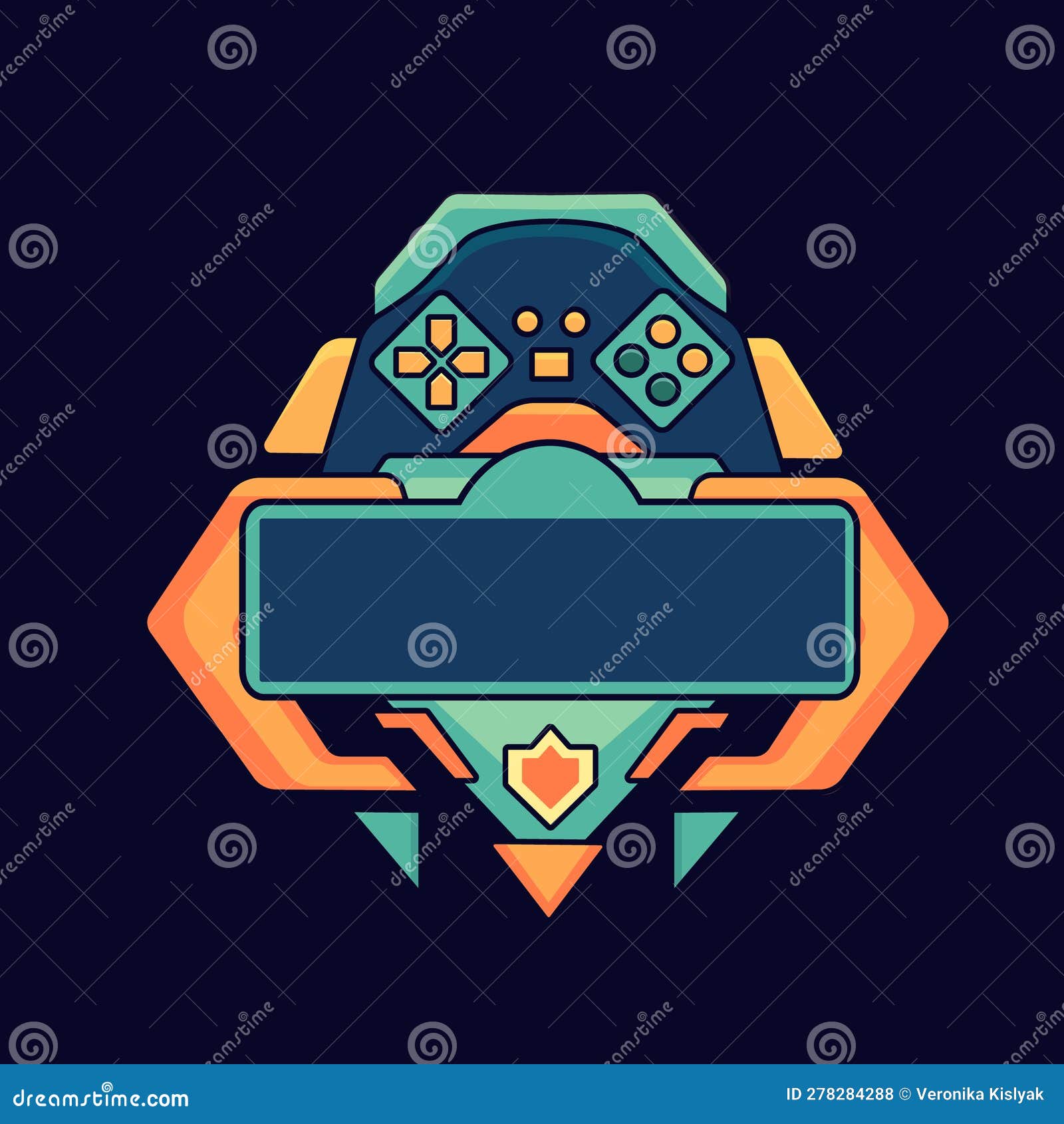 Game Logo Design. Video Game Emblems Set Stock Vector - Illustration of ...