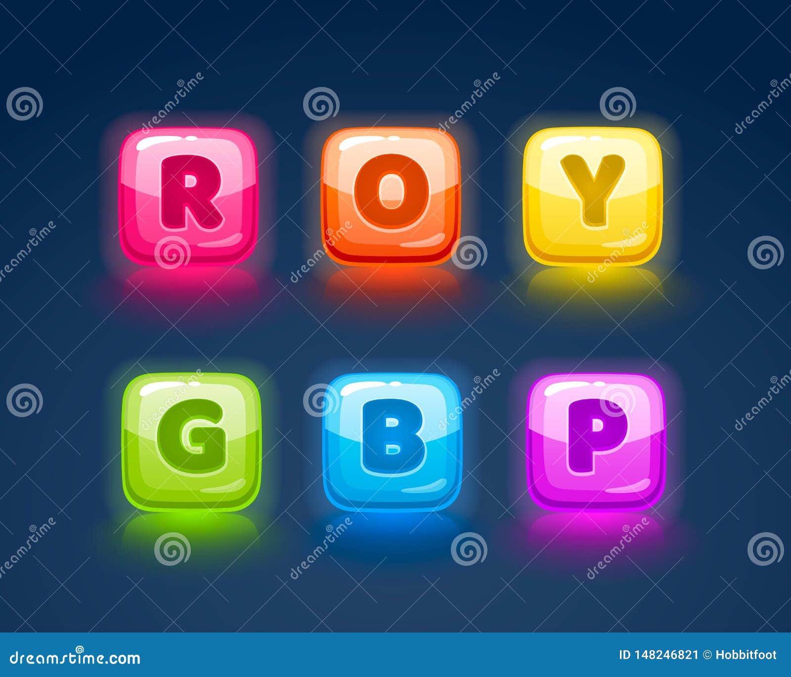 Game Match Icon. Square Set in Different Colors Stock Vector ...
