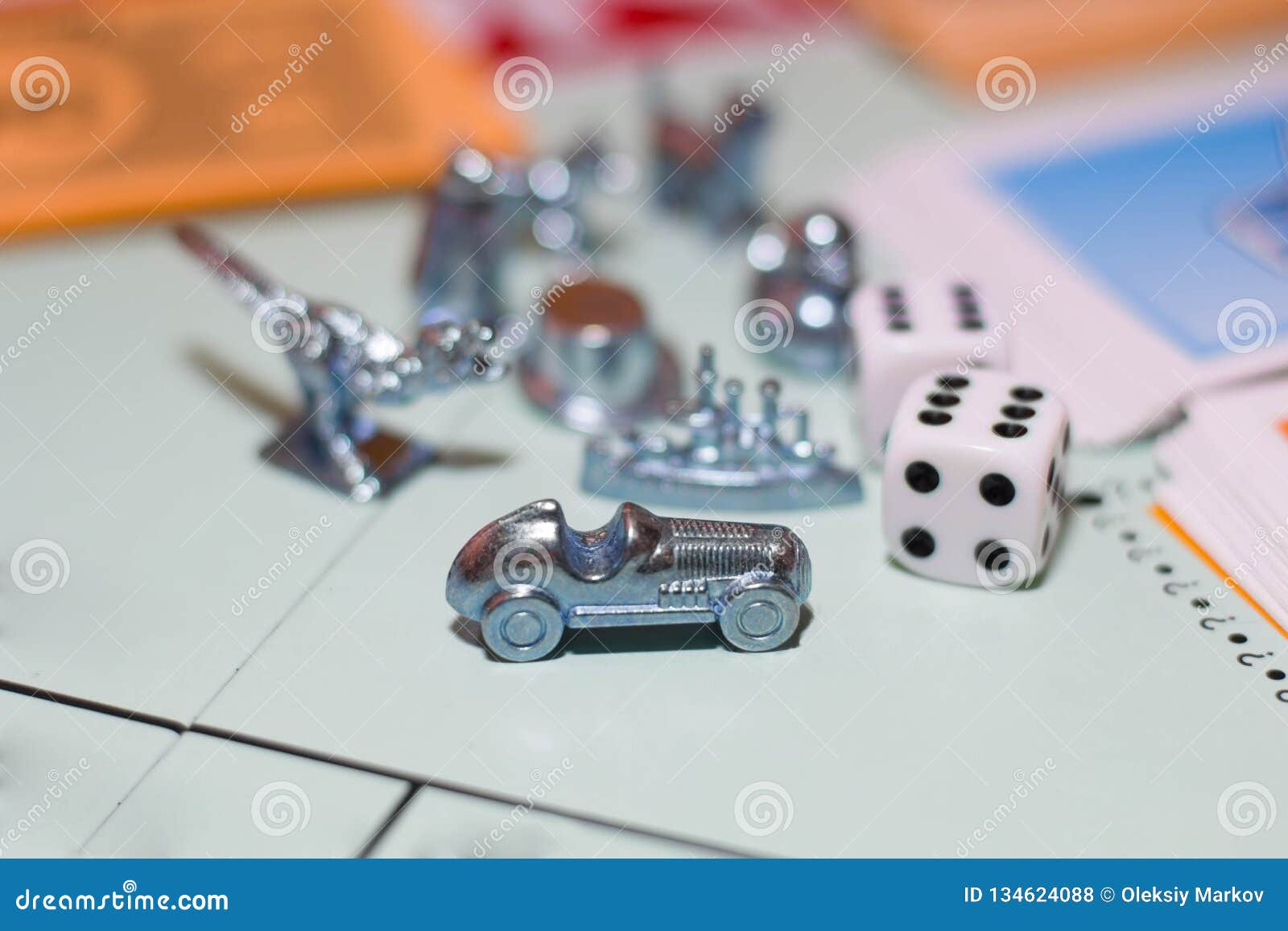Game monopoly close up. editorial stock photo. Image of entertainment ...