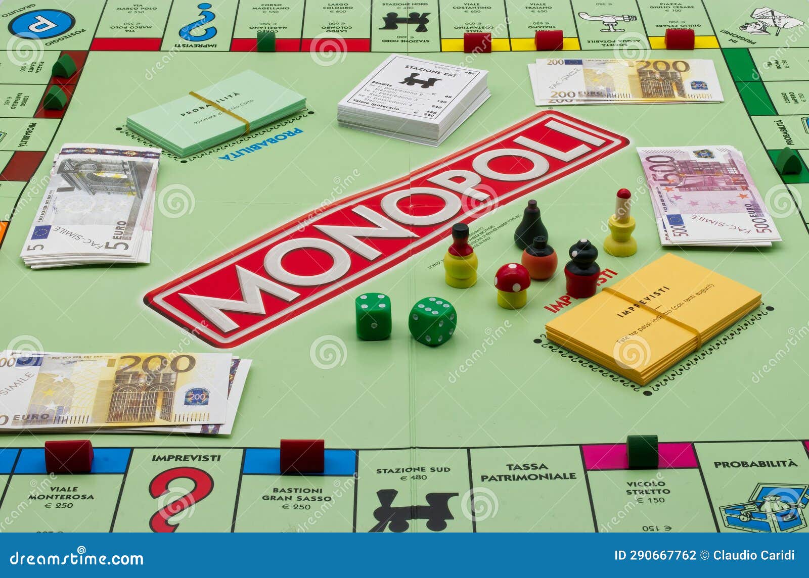 The Game of Monopoly, Italian Version. Editorial Photography - Image of ...