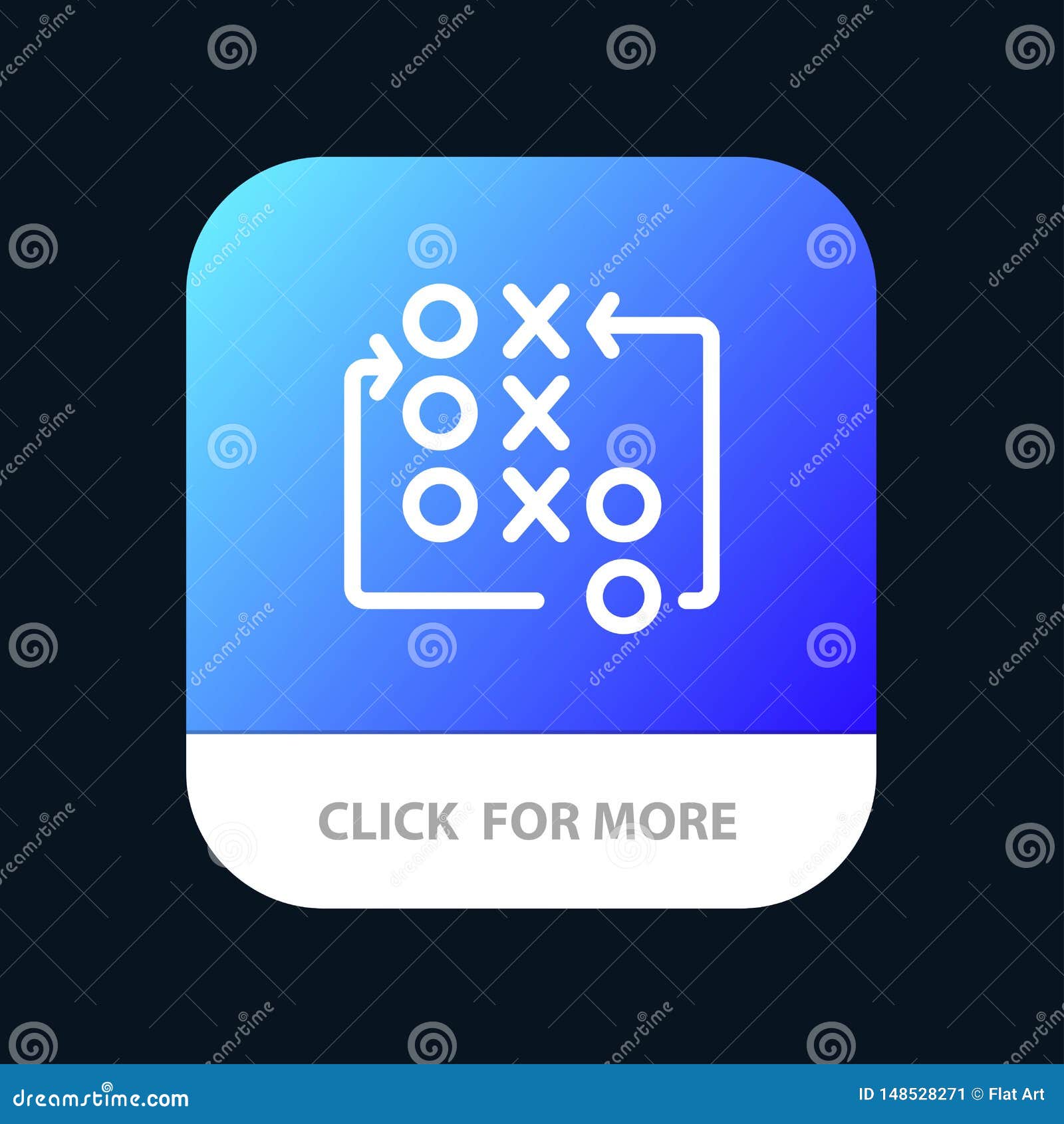 Game, Move, Strategy, Tactic, Tactical Mobile App Button. Android and ...