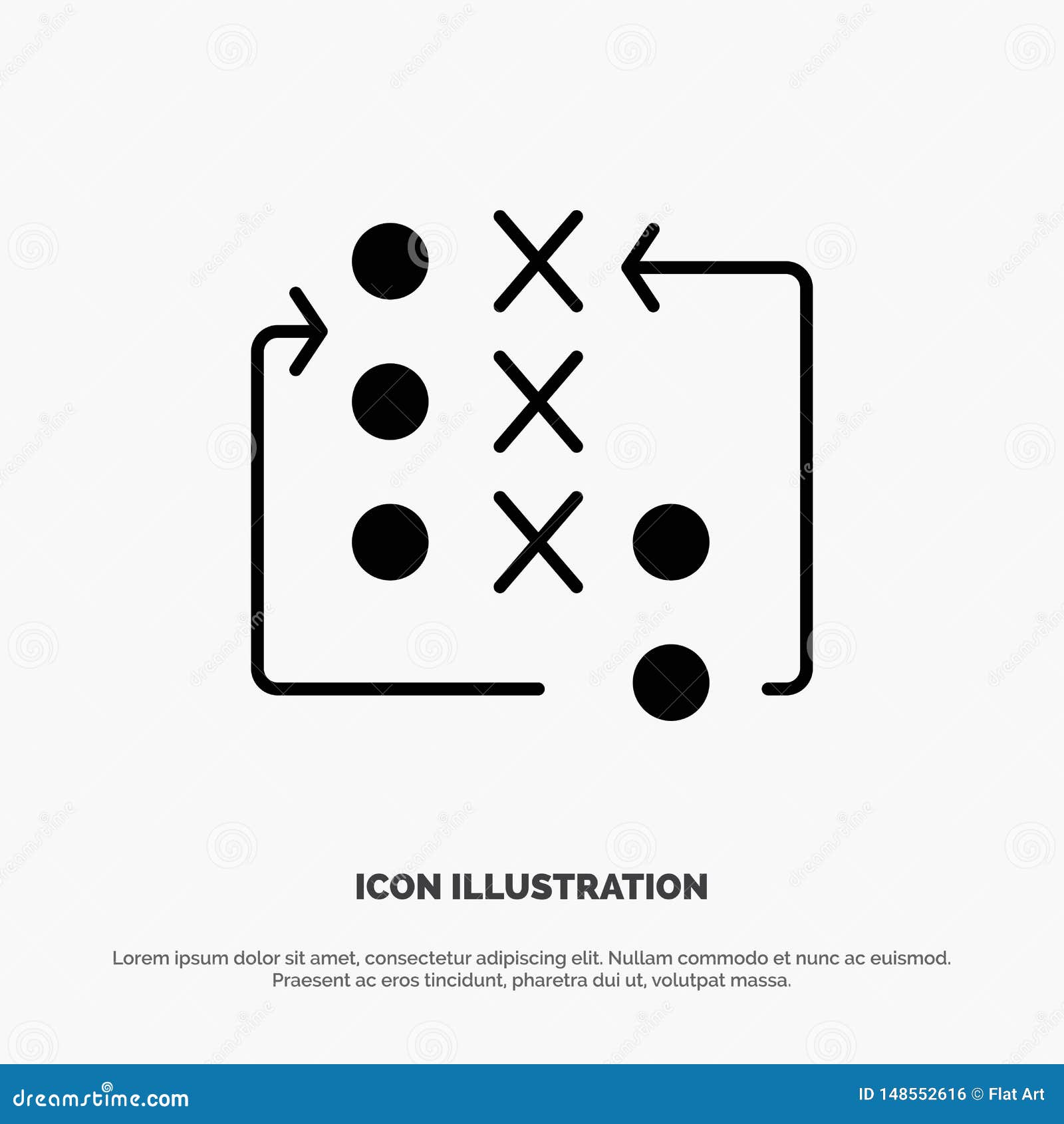 Game, Move, Strategy, Tactic, Tactical Solid Glyph Icon Vector Stock ...