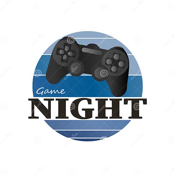 Game Night Banner on a White Background Stock Vector - Illustration of ...