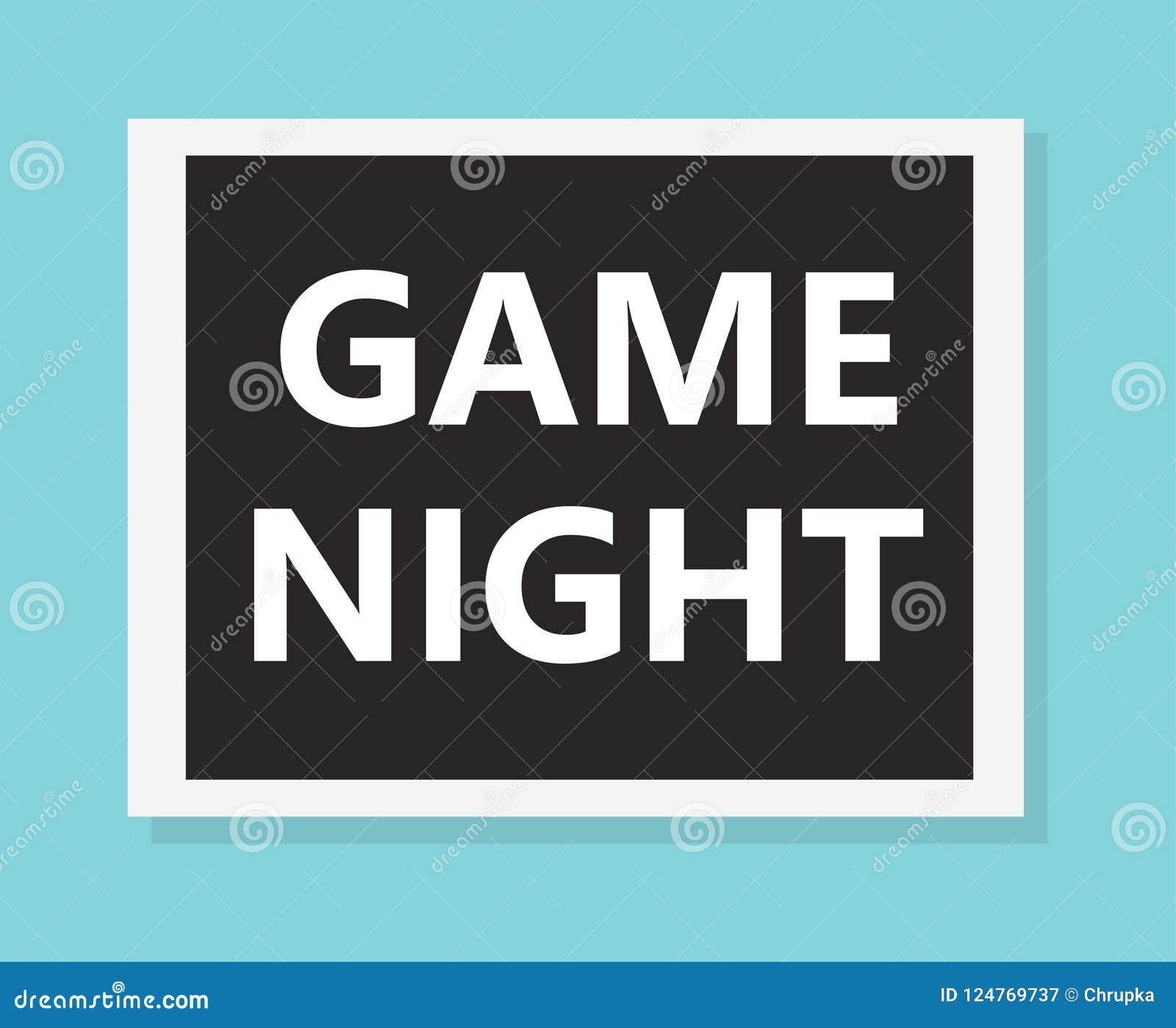 Game night concept stock vector. Illustration of background - 124769737