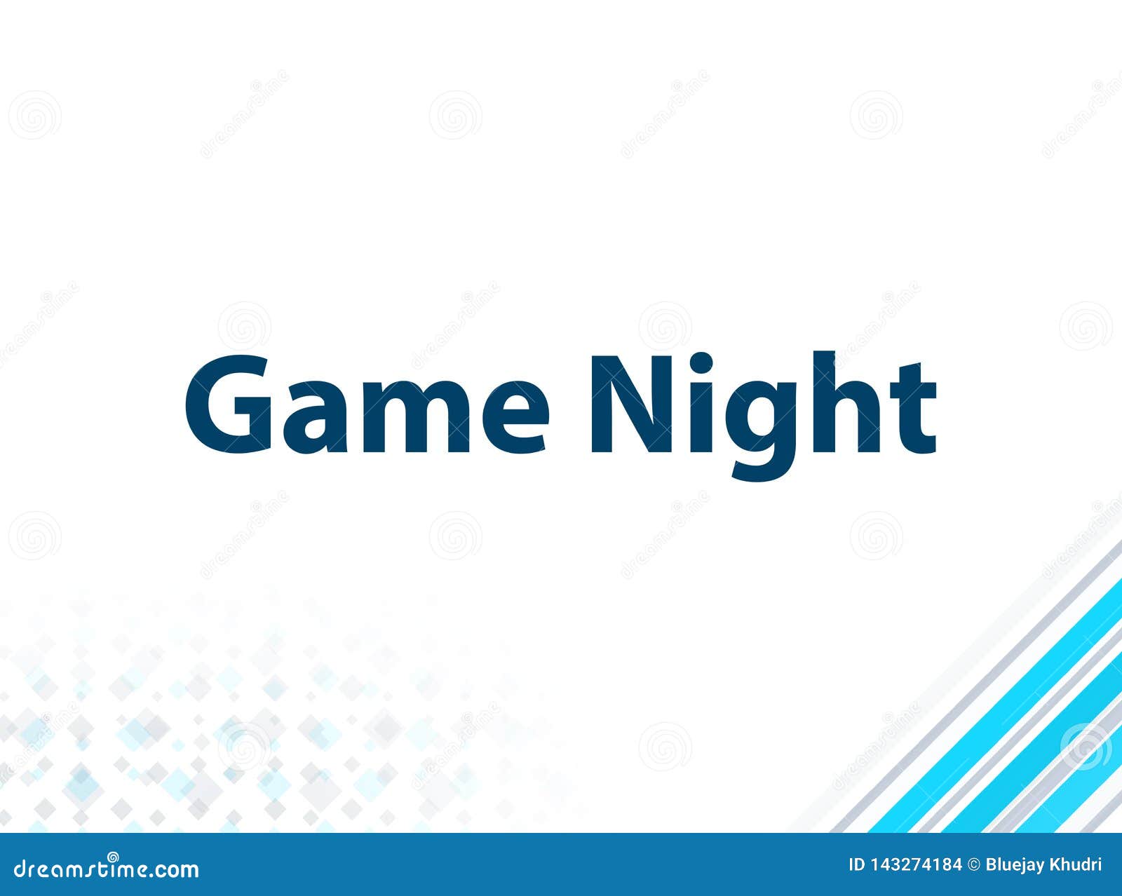 Game Night Modern Flat Design Blue Abstract Background Stock ...