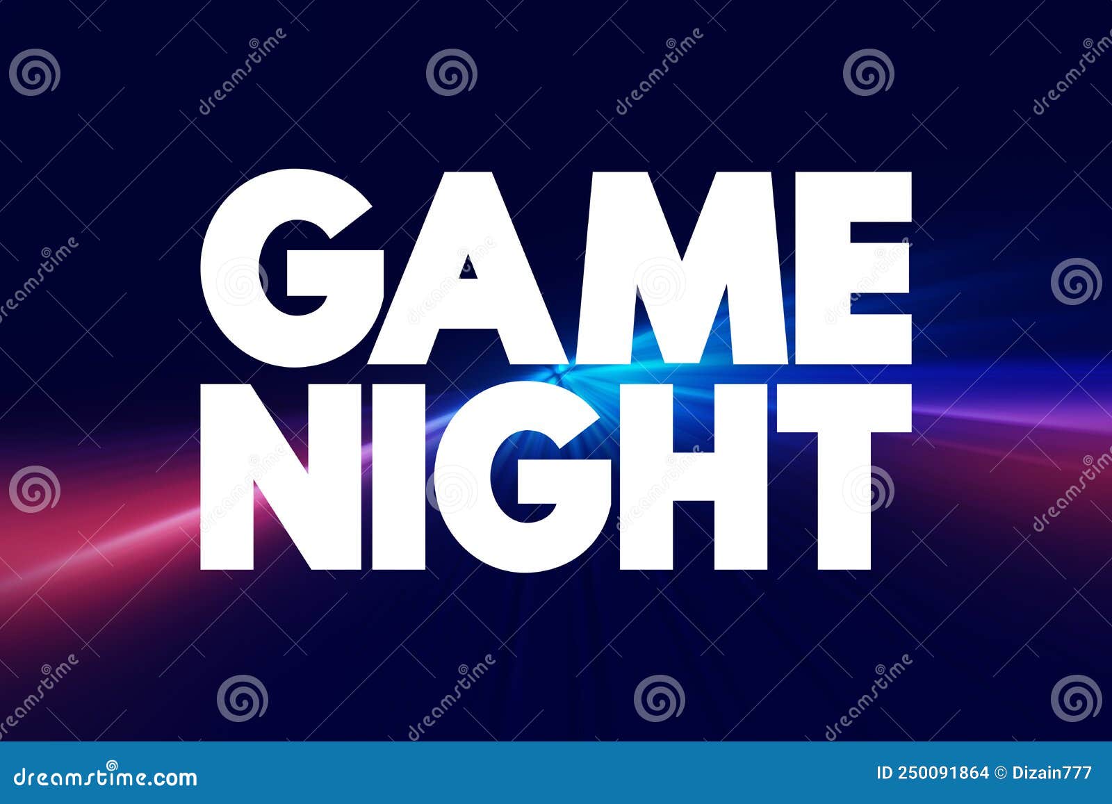 Game Night Text Quote, Concept Background Stock Illustration ...