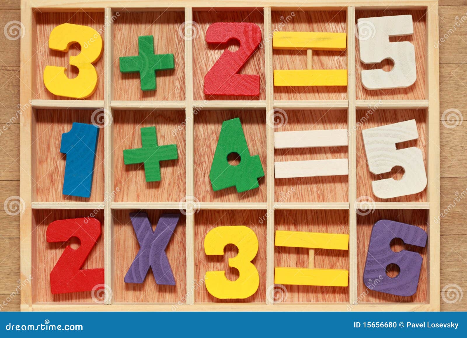 Game with Numbers Arithmetic Operations Stock Photo - Image of green ...