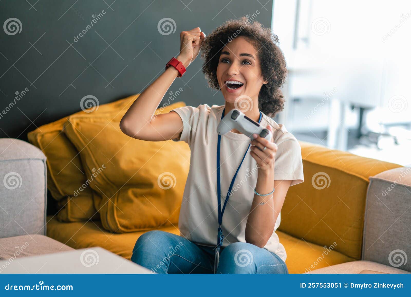 Cute Young Girl Playing Computer Game and Looking Involved Stock Image ... Cute Young Girl Playing Computer Game and Looking Involved Stock Image ...