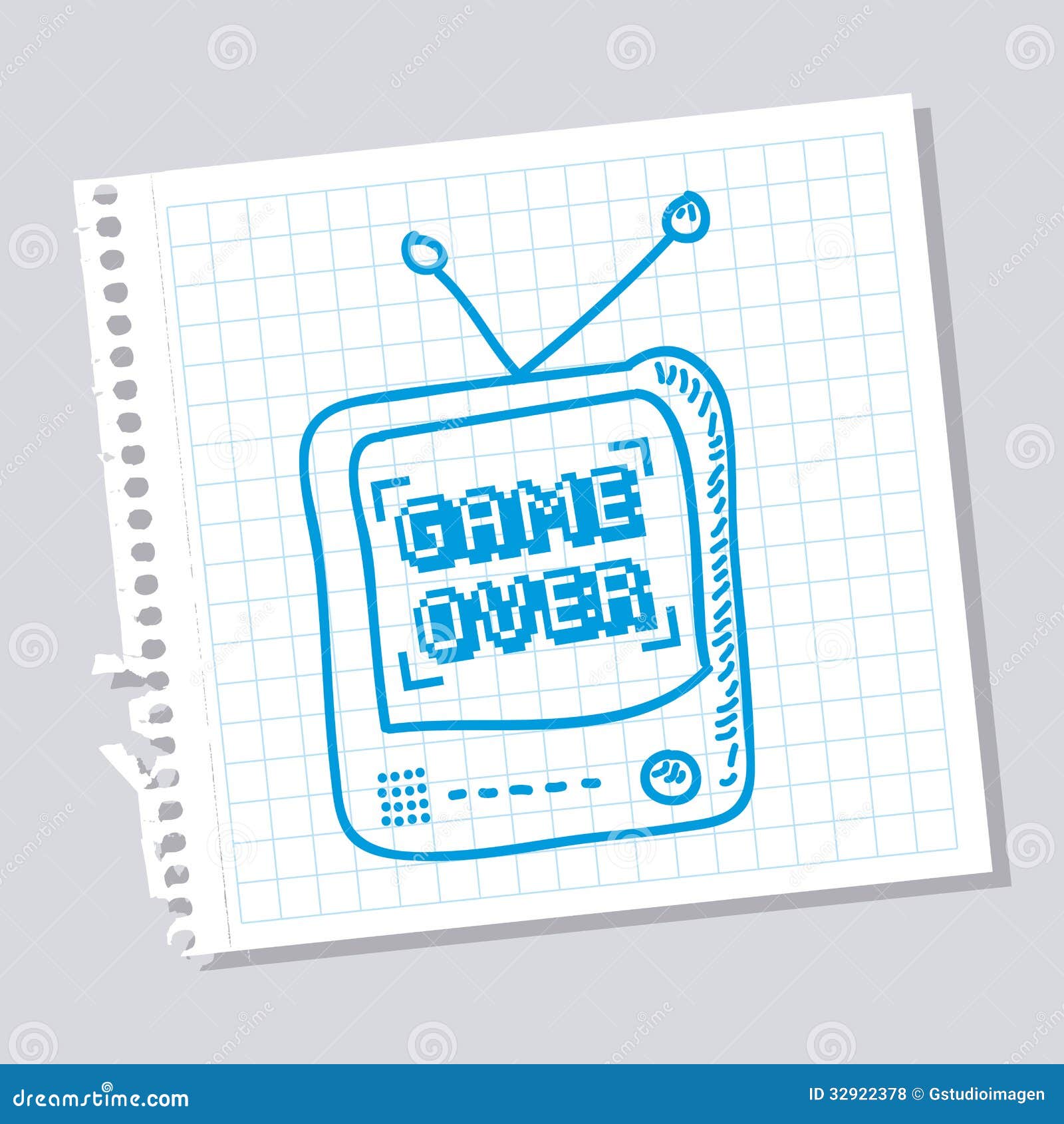 Game over stock vector. Illustration of design, enthusiastic - 32922378
